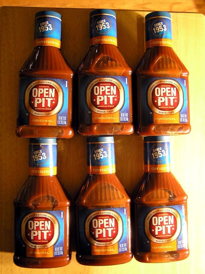Amazon.com : Open Pit Original Barbecue Sauce Six Bottles (18 oz each ...