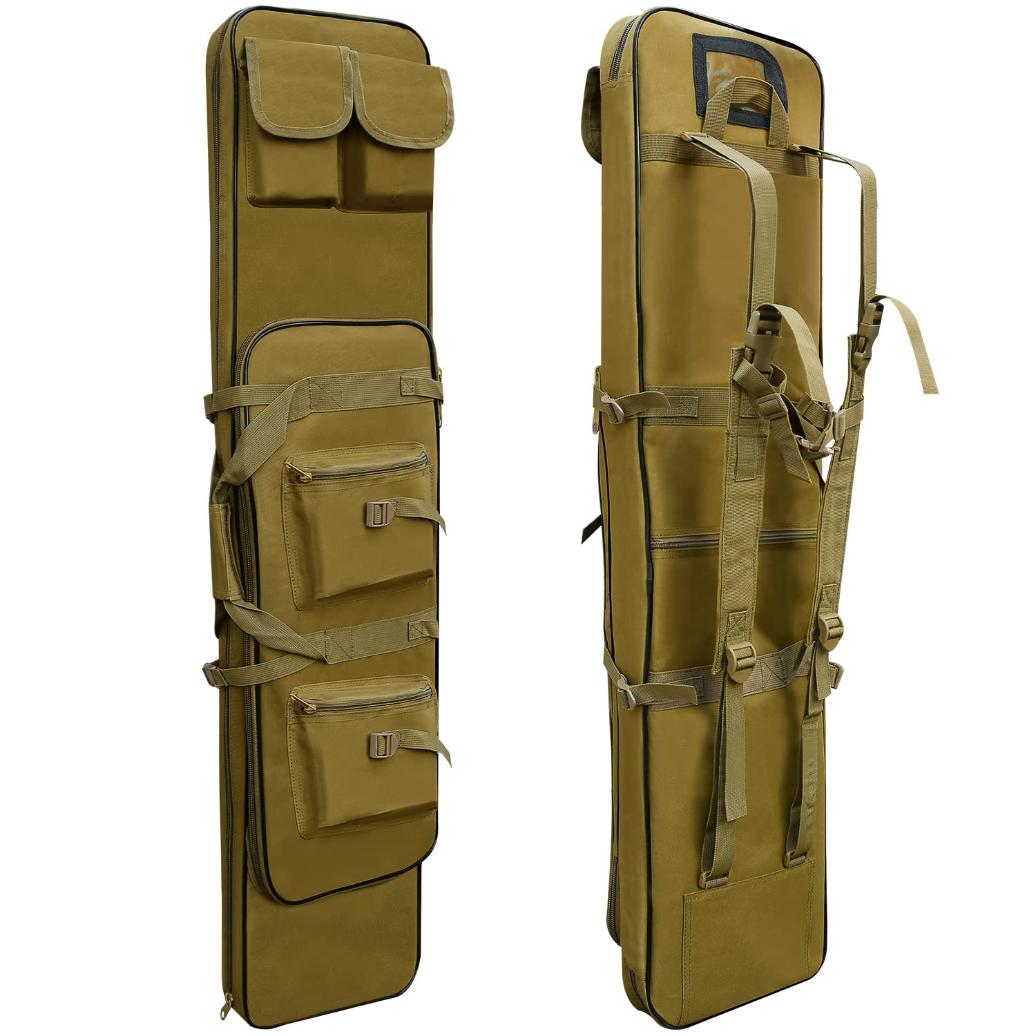 Snapklik.com : 46 Rifle Bag, Khaki Tactical Long Rifle Backpack ...