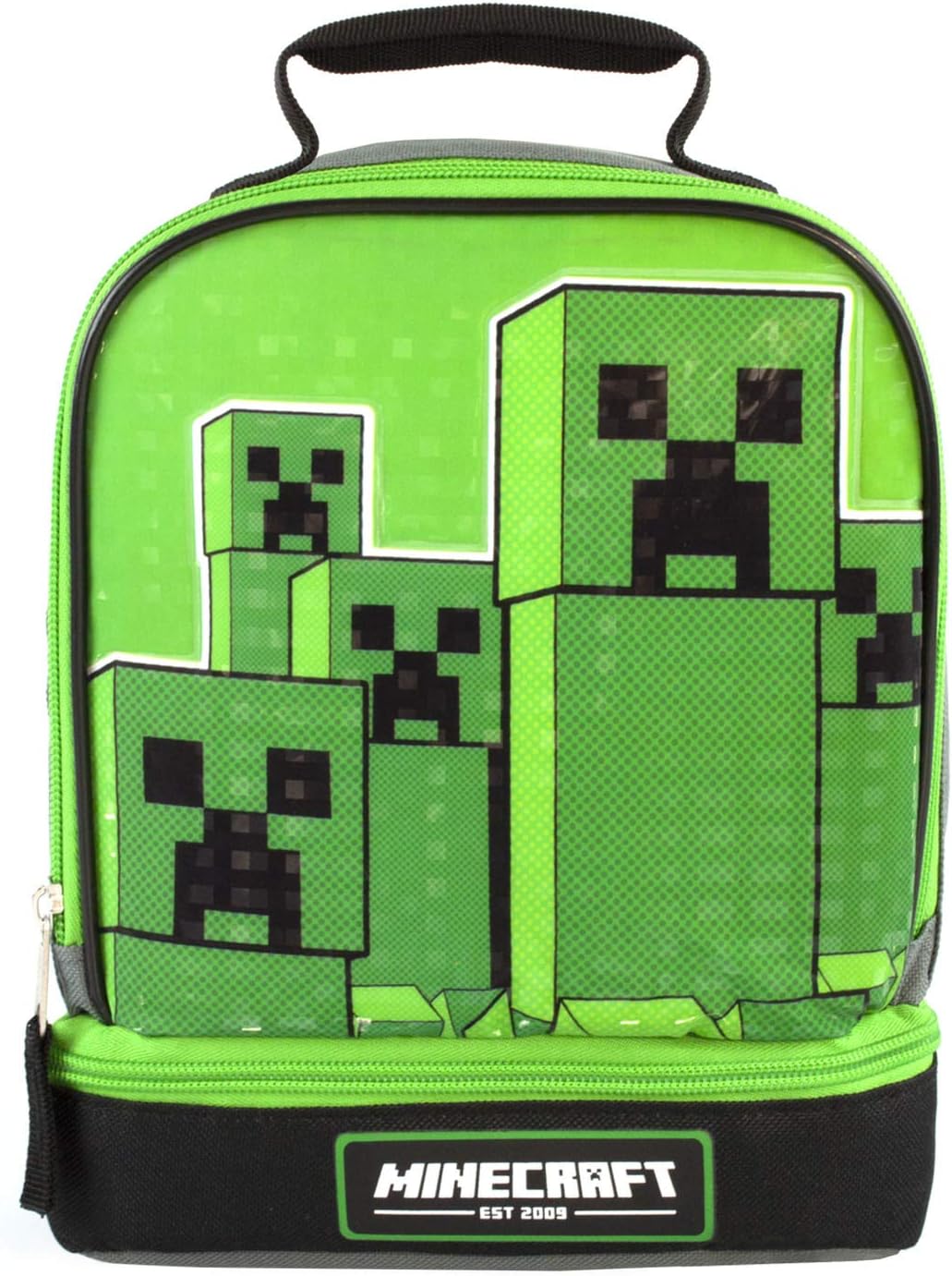 Minecraft Lunch Box Set for Boys | Kids Creeper Face School Lunch Bag ...