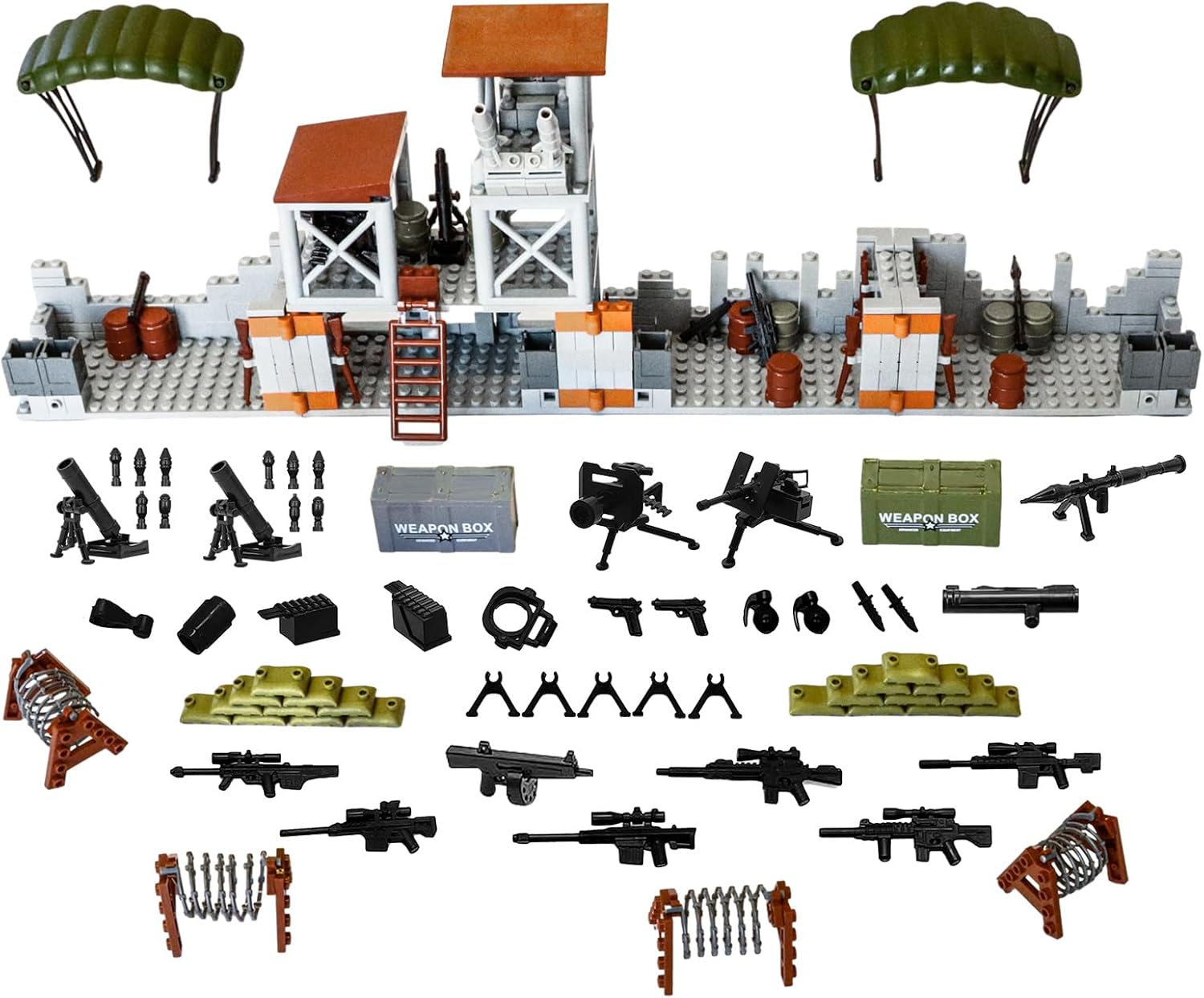 Amazon.com: Ghirathu Military Base Building Block Set, Army Miniatures ...