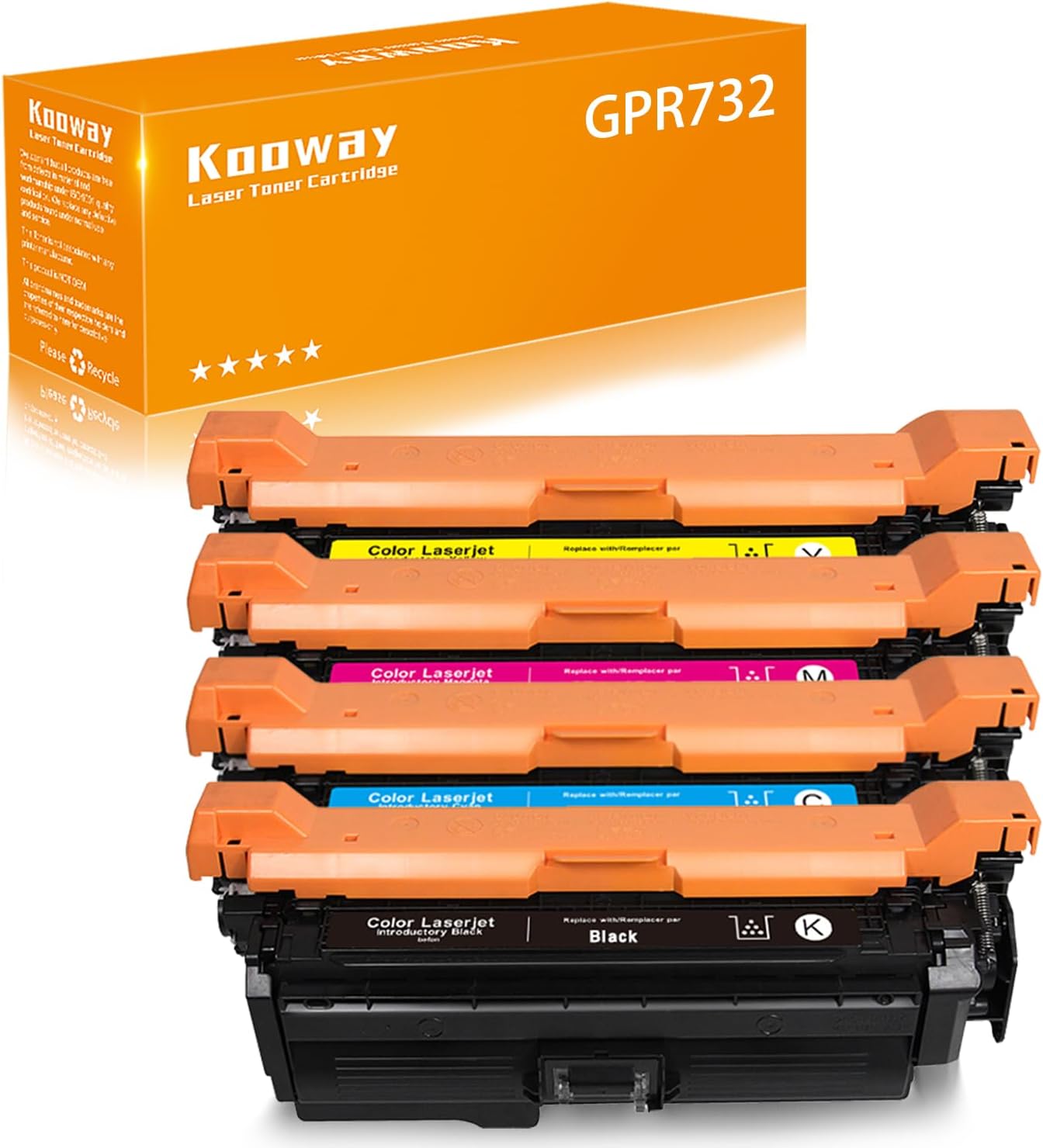 Amazon.com: kooway Compatible CRG-732BK CRG-732C CRG-732M CRG-732Y ...