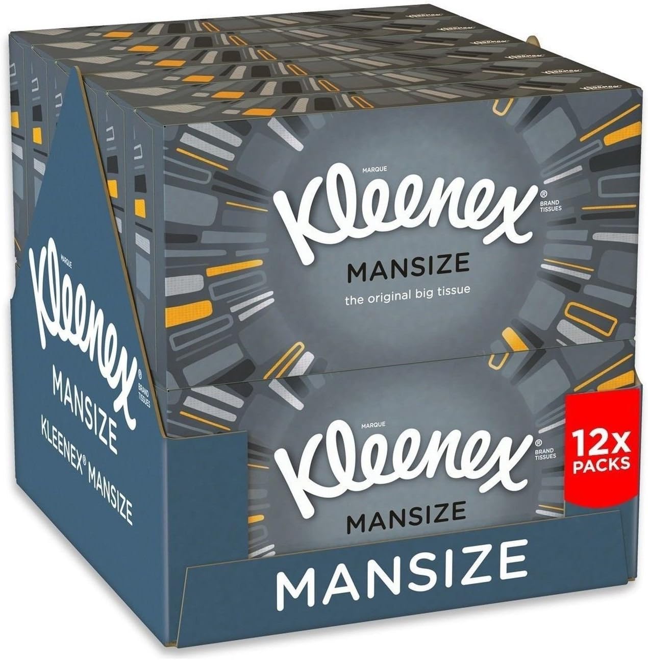 Kleenex Extra Large Facial Tissue for Men 2ply 90 Sheets, Pack of 6 : Amazon.co.uk: Grocery