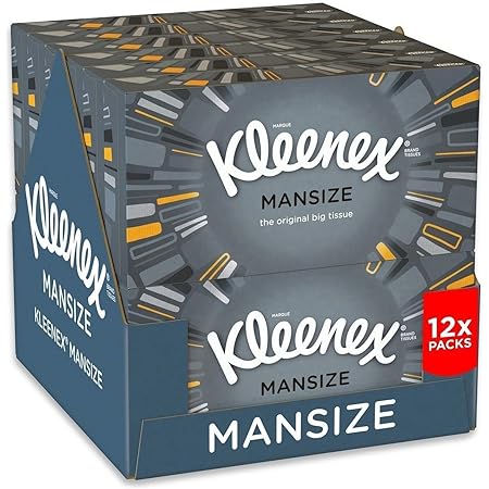Kleenex Mansize Tissues - 12 Box Pack (1080 Tissues Total): Amazon.co ...