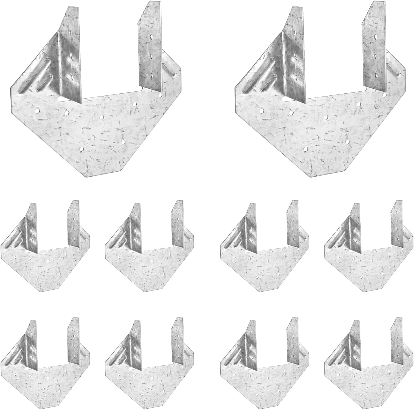 Amazon.com: QWORK Steel 14-Gauge Hurricane Tie Clips -4Pcs, Carbon ...