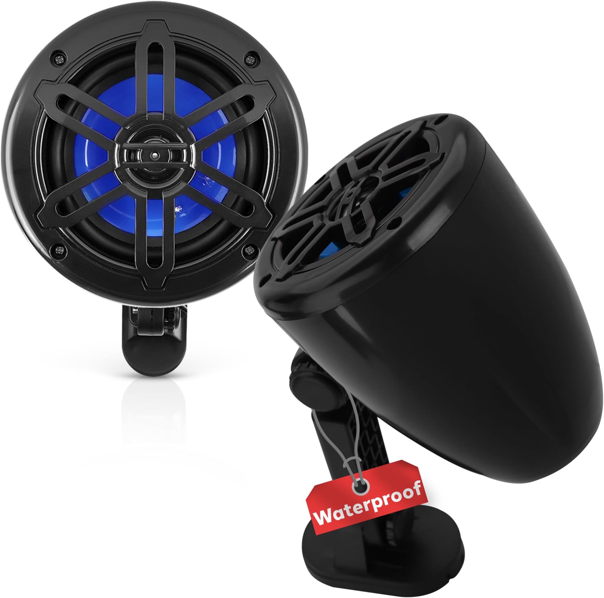 Amazon.com: Pyle 3.5” Waterproof Off-Road Speakers - 40W Marine Grade ...