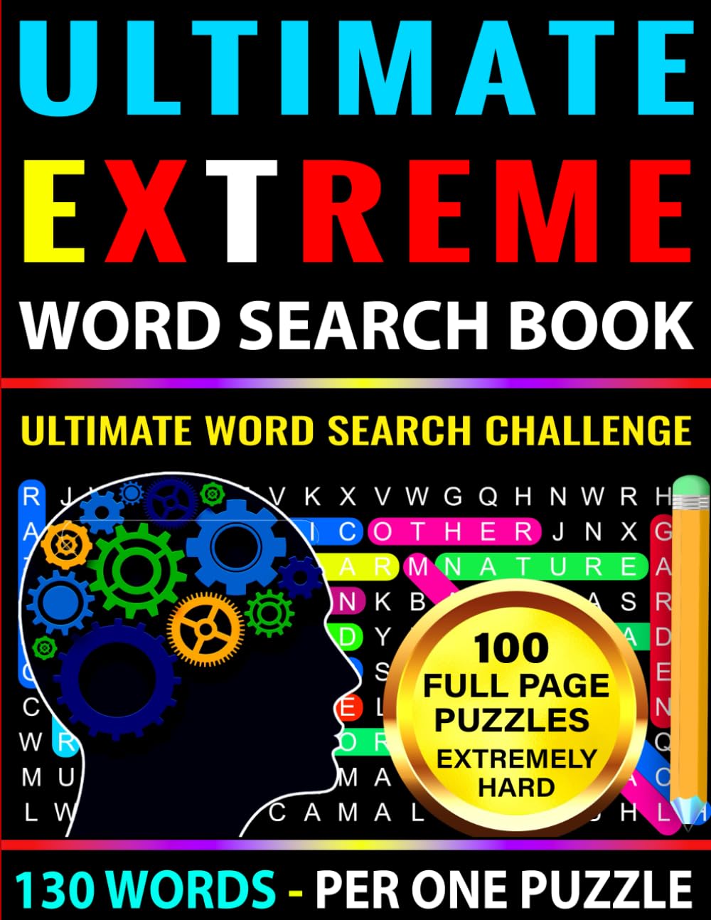 Amazon.com: Ultimate Extreme Word Search Book | 100 FULL PAGE PUZZLES ...