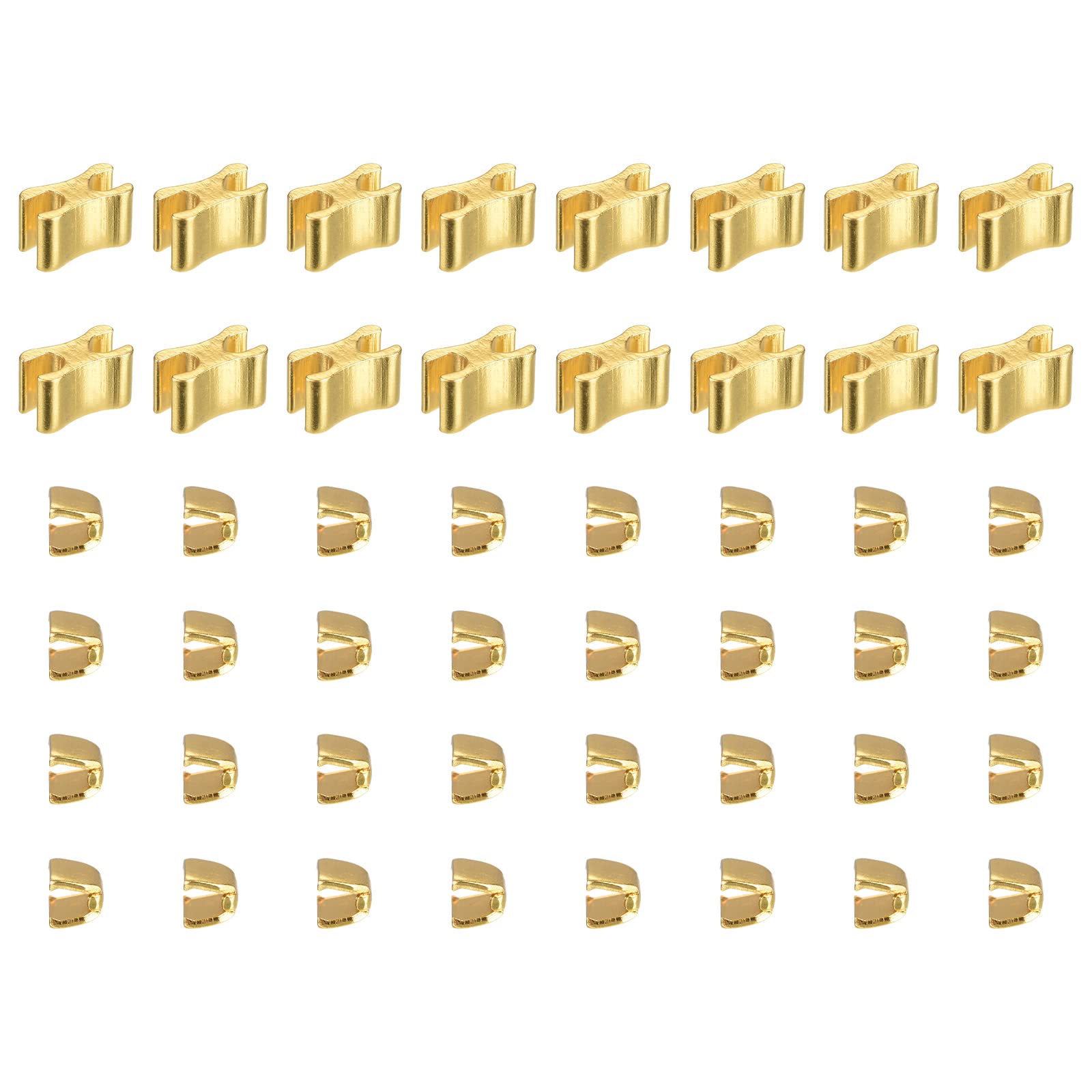 Amazon.com: uxcell 10 Sets Brass Zipper Slider Retainers, #3 U Shape ...