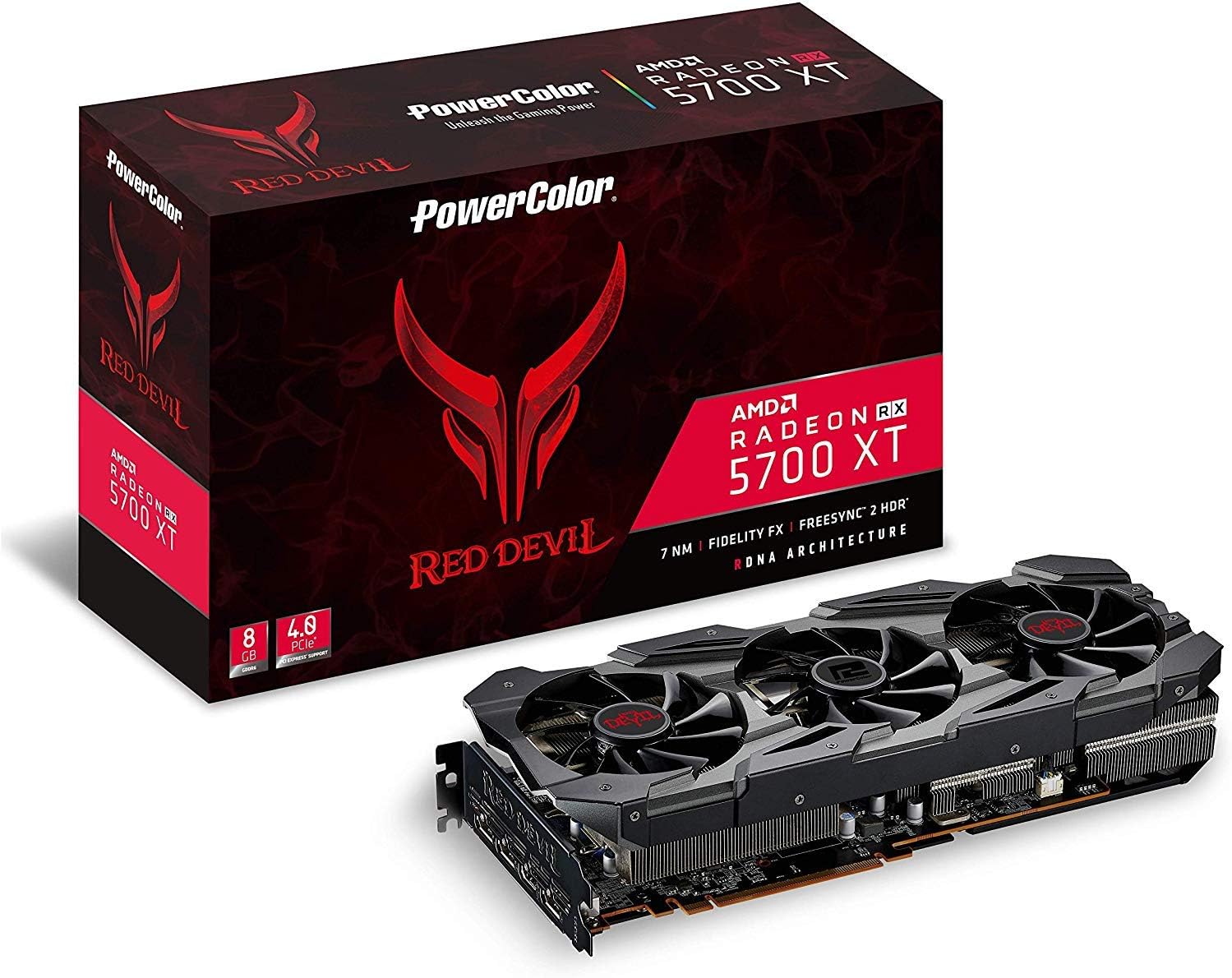 PowerColor GPU Power Color Red Devil RX 7800XT 16GB GDDR6 OC : Amazon ...
