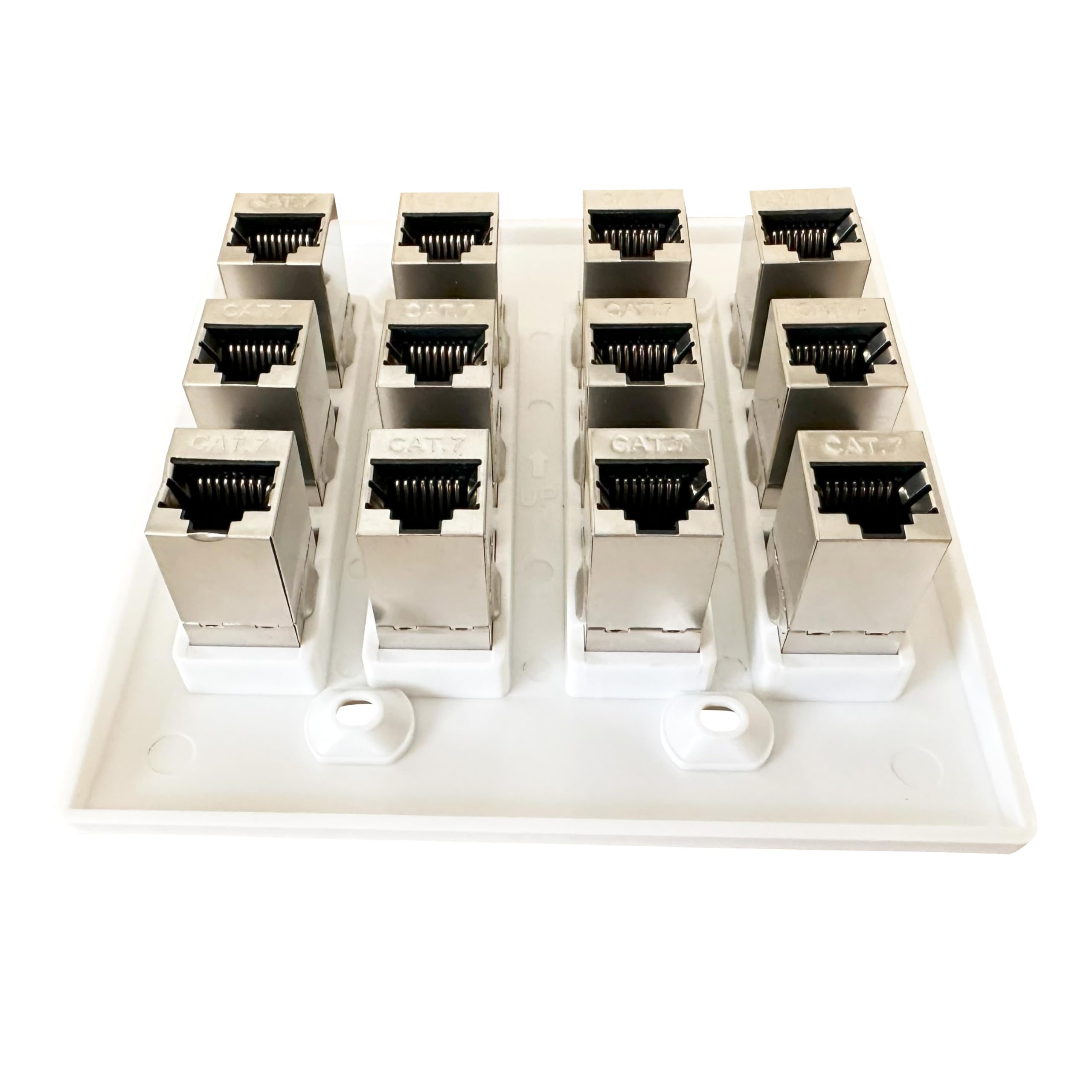Cat6 RJ45 Wall Jack Iwillink 2-Port Ethernet Wall Plate (2-Pack) With ...