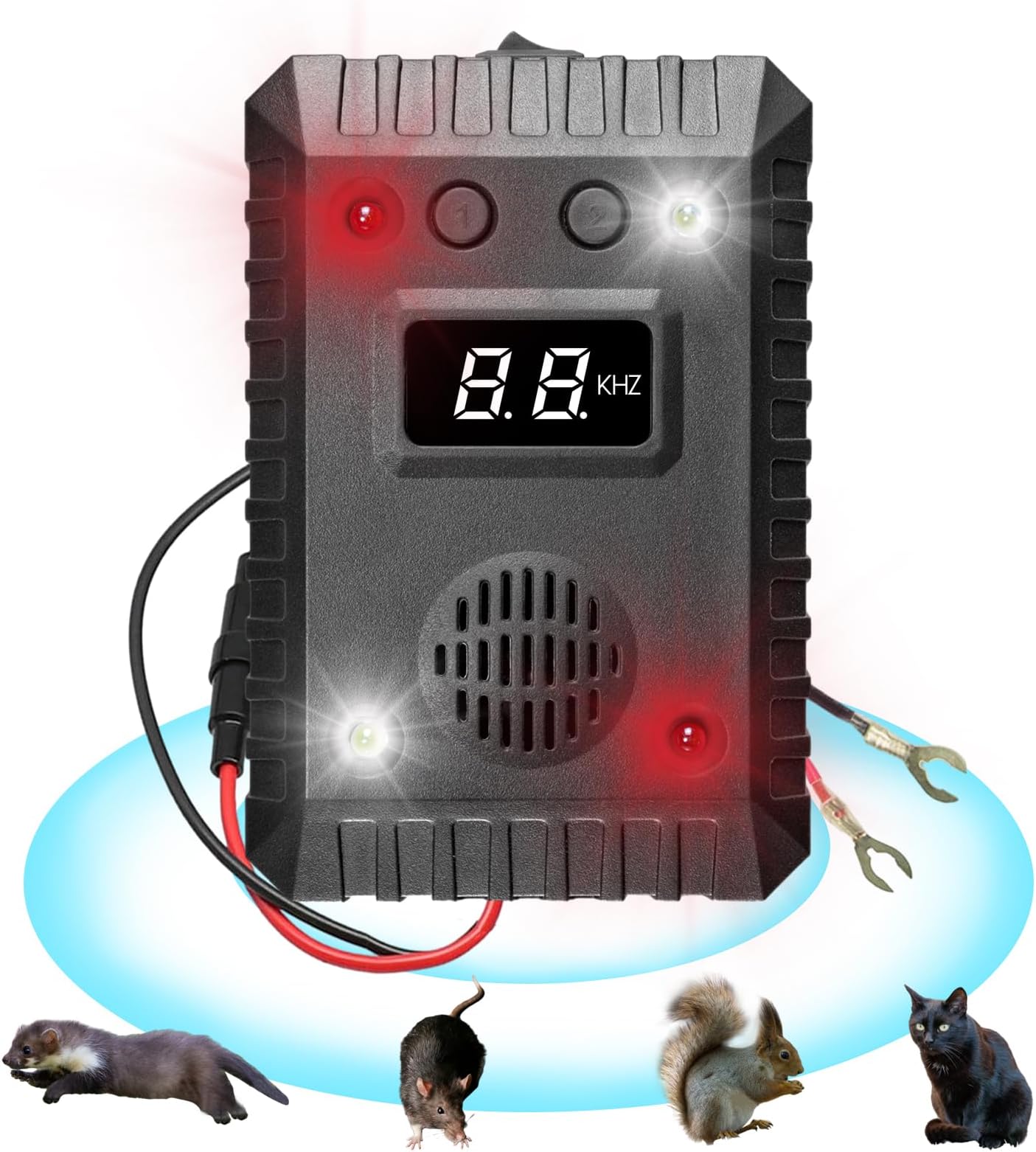 Répulsif Anti Martre, Repulsif Ultrason Anti Rongeur pour Voiture Haute ...