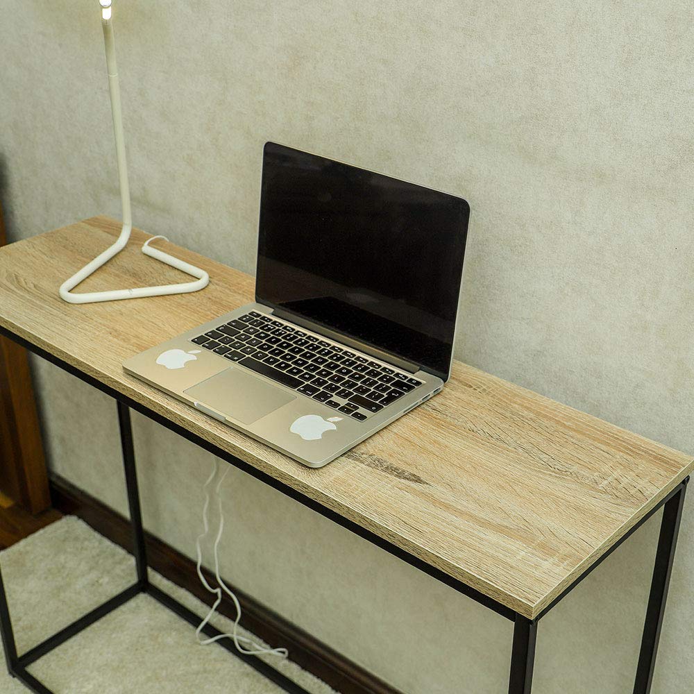 YATAI Solid Wood Computer Table With Metal Frame - TV Stand Dressing ...