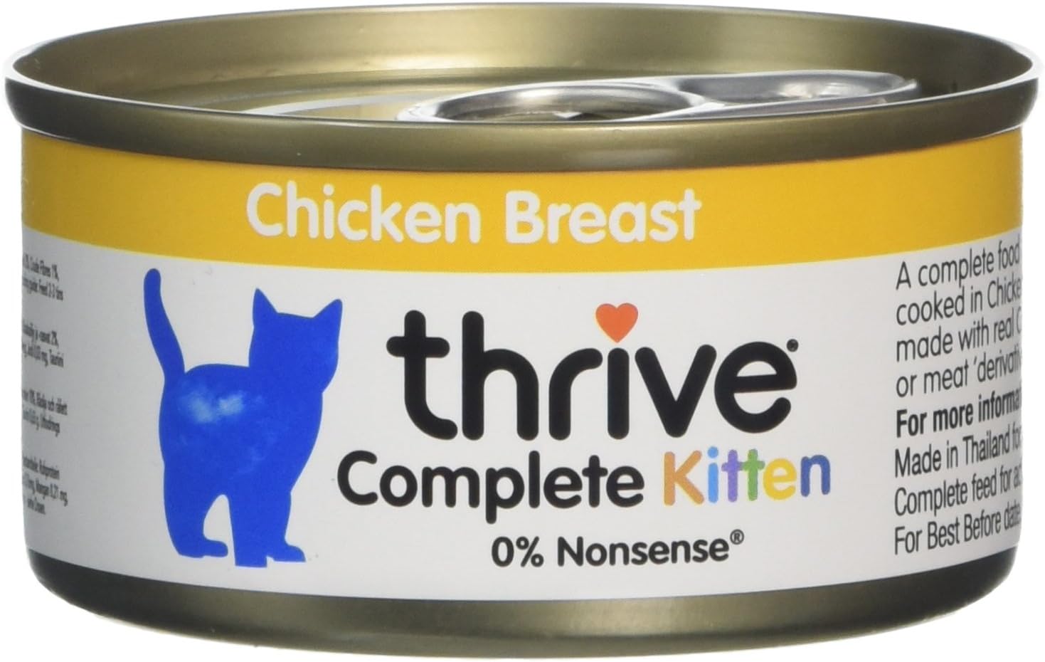 thrive Cat 100% COMPLETE - KITTEN CHICKEN (pack of 12) : Amazon.co.uk ...
