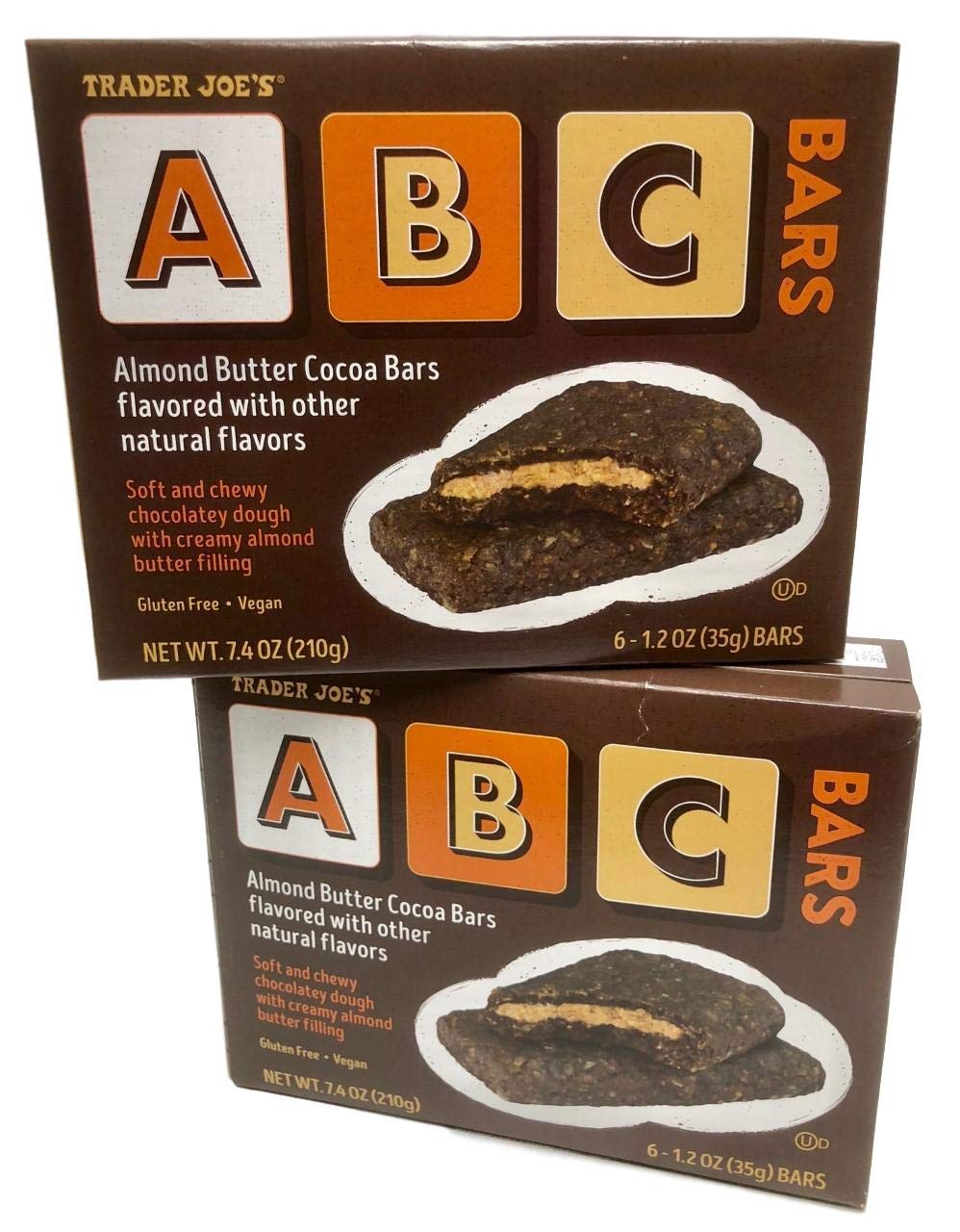 Amazon.com : Trader Joe's - ABC Bars 6-1.2 OZ(35g) Bars - 2-PACK ...