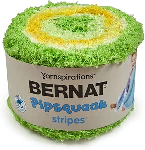 Amazon.com: Bernat Pipsqueak Stripes Yarn Daffodil
