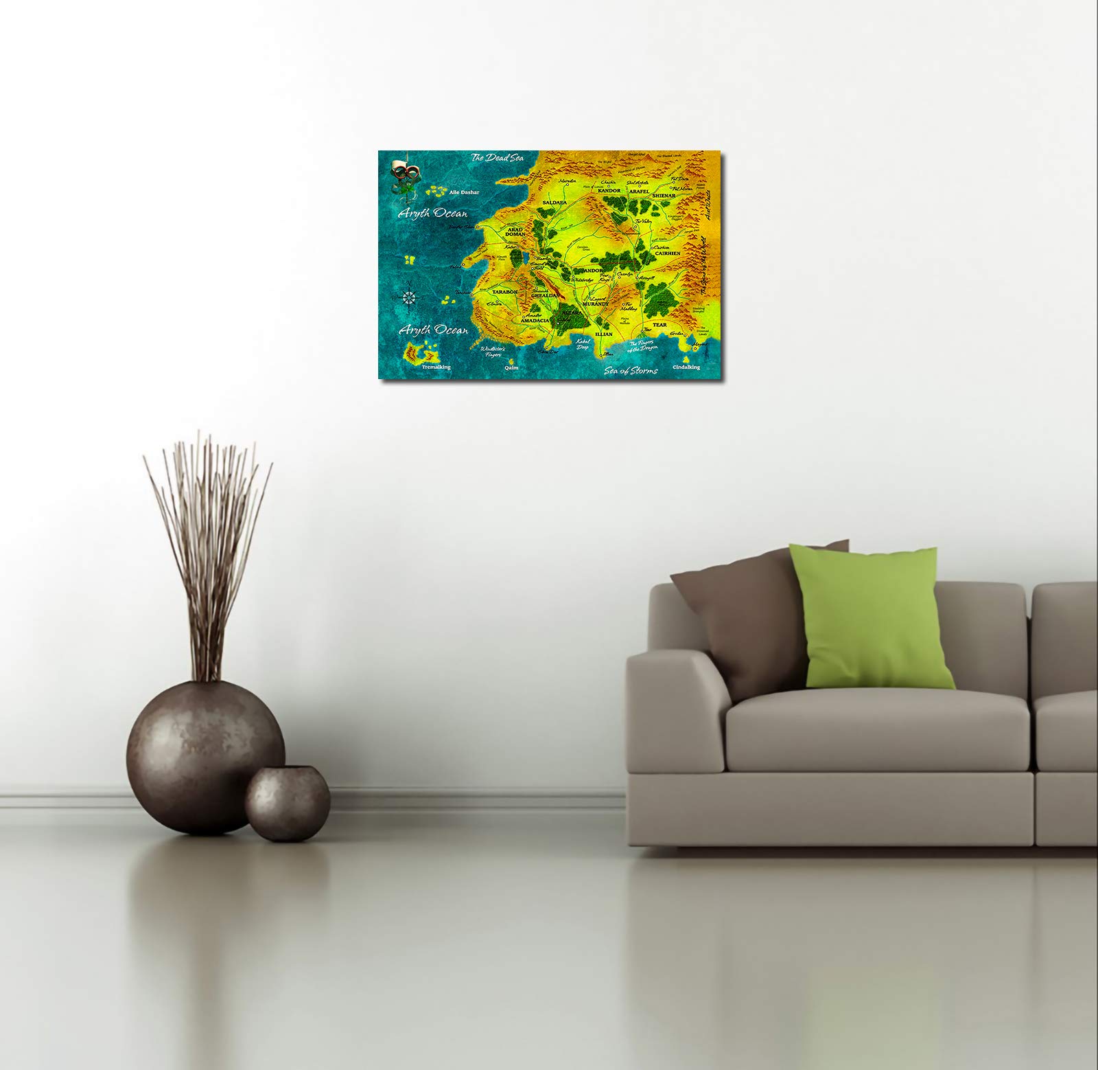 Best Print Store - Wheel of Time, Map of Randland Poster, Revised ...