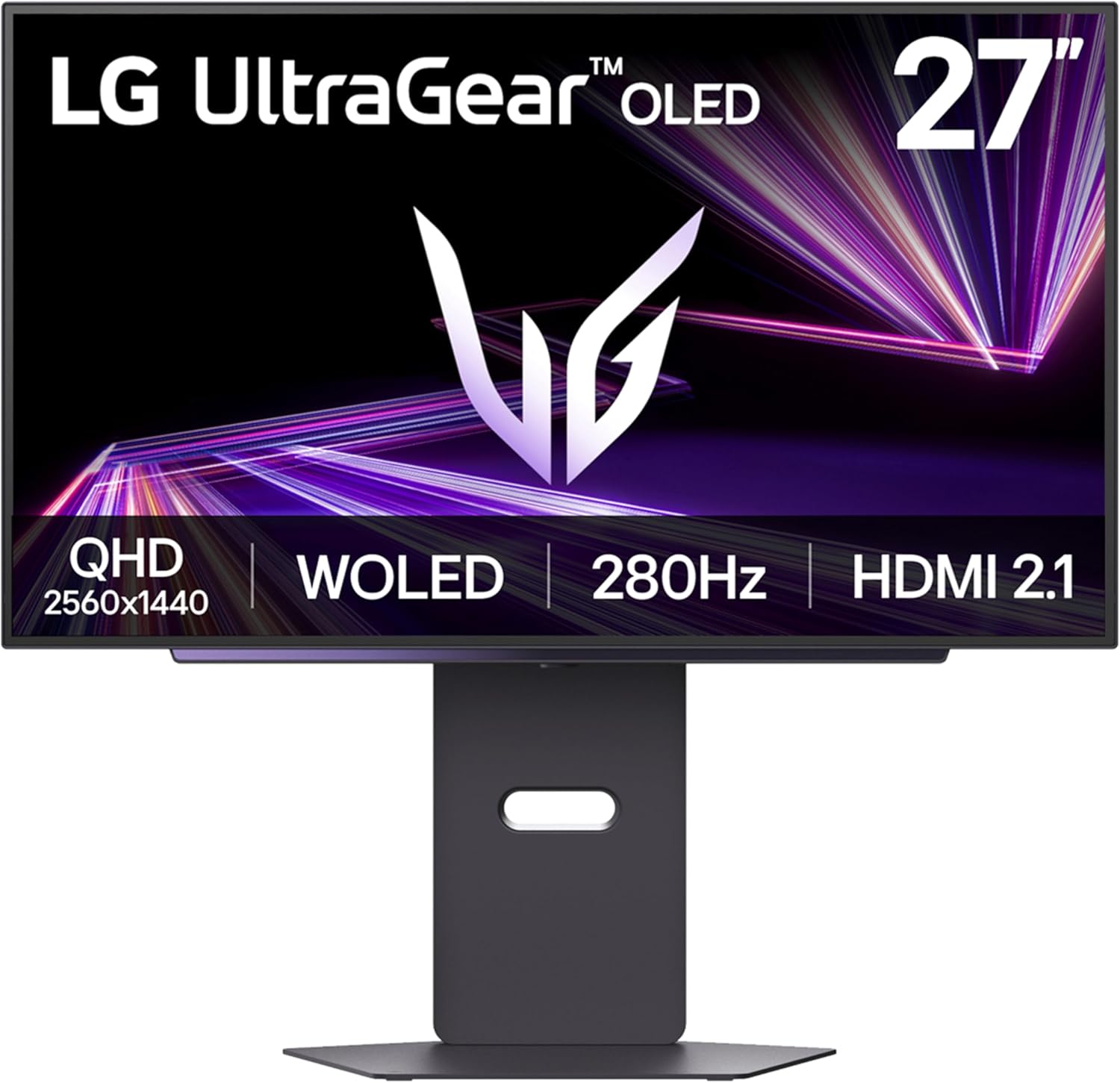 LG UltraGear OLED GX7 Gaming Monitor 27GX700A-B – QHD 1440p, 4 stack WOLED, 27 inch, 280Hz, 0 ...