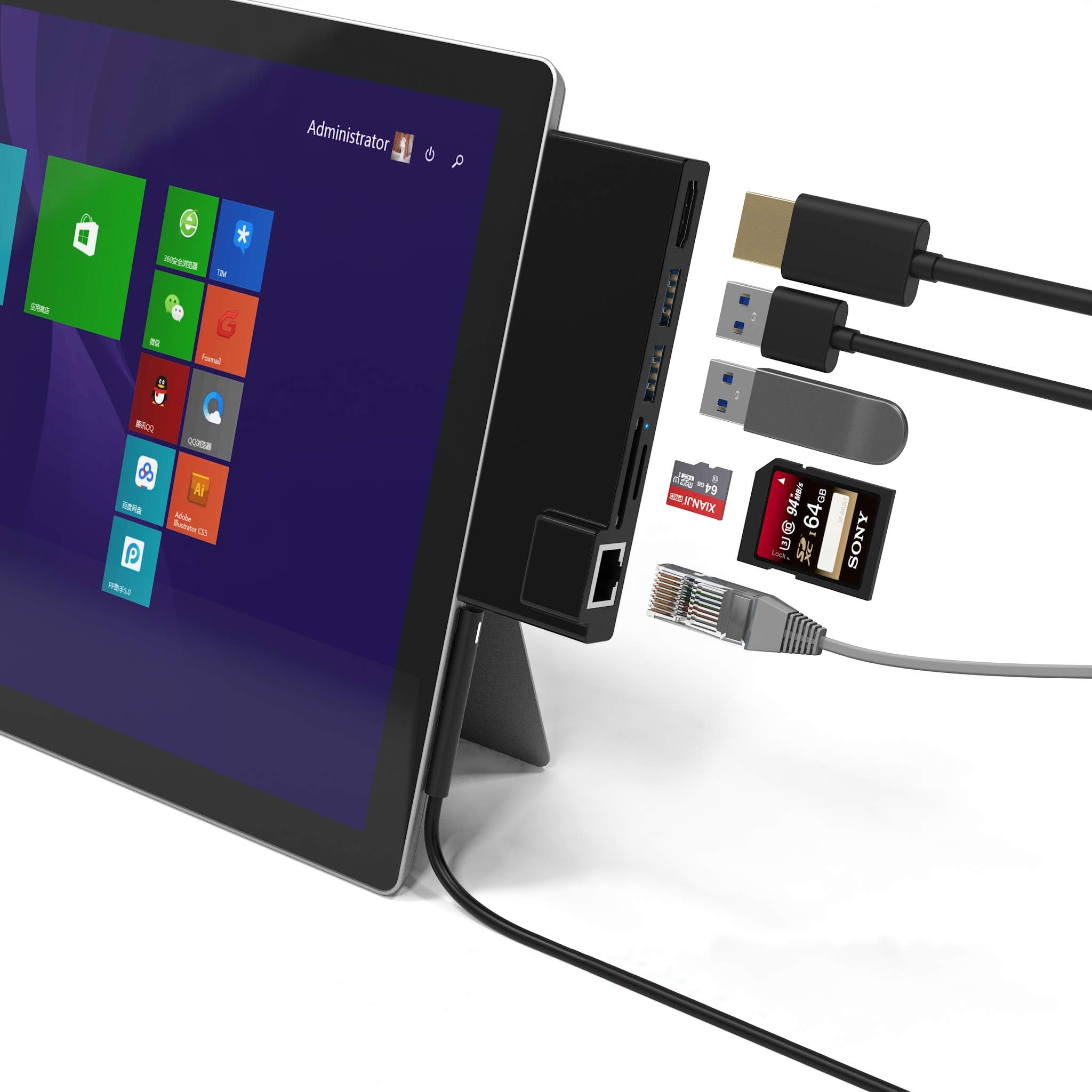 Surface Go 4 Docking station USB HUB per Microsoft Surface Go 3/Go 2/Go ...