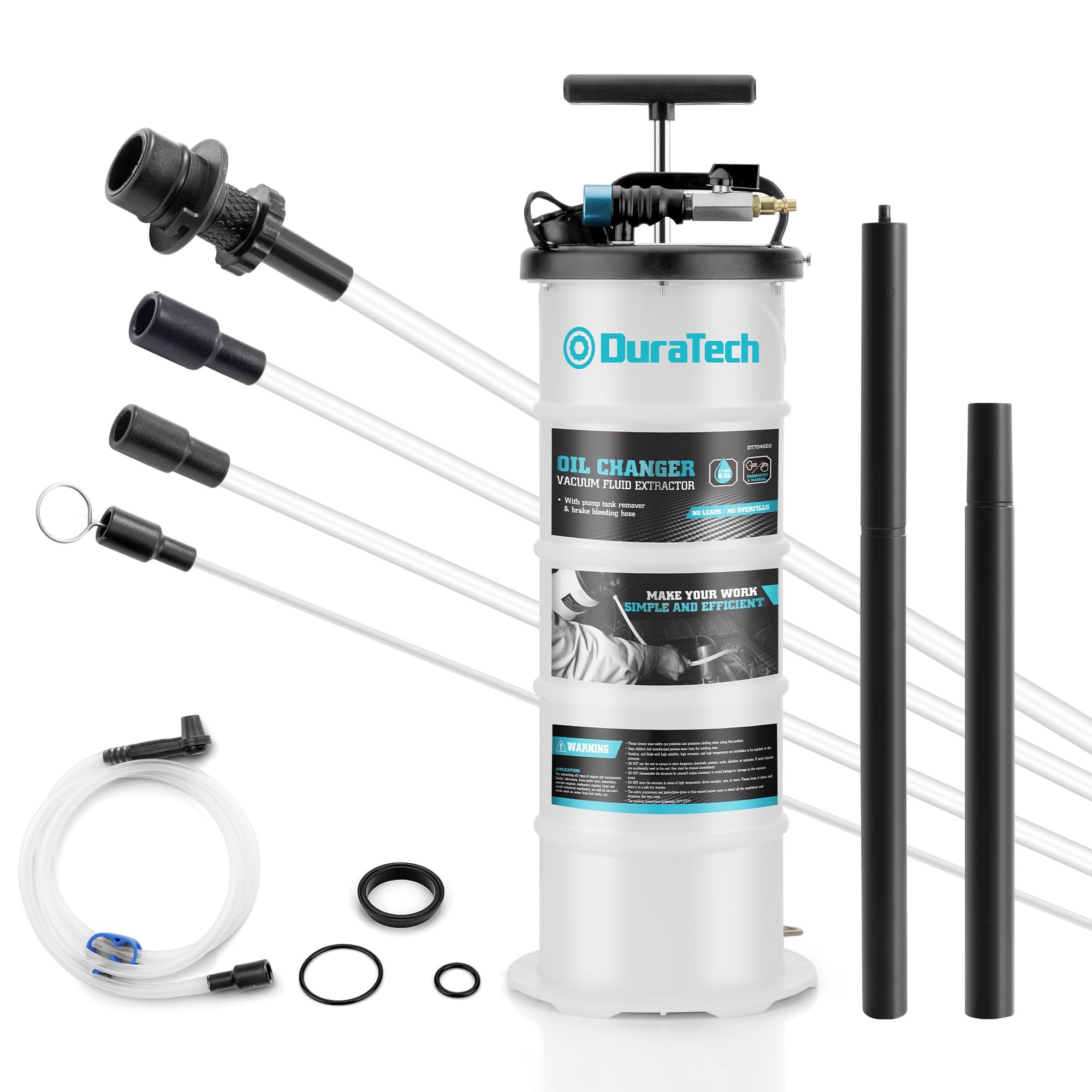 Amazon.com: DURATECH 6.5L Oil Extractor Pump Pneumatic/Manual, Fluid ...