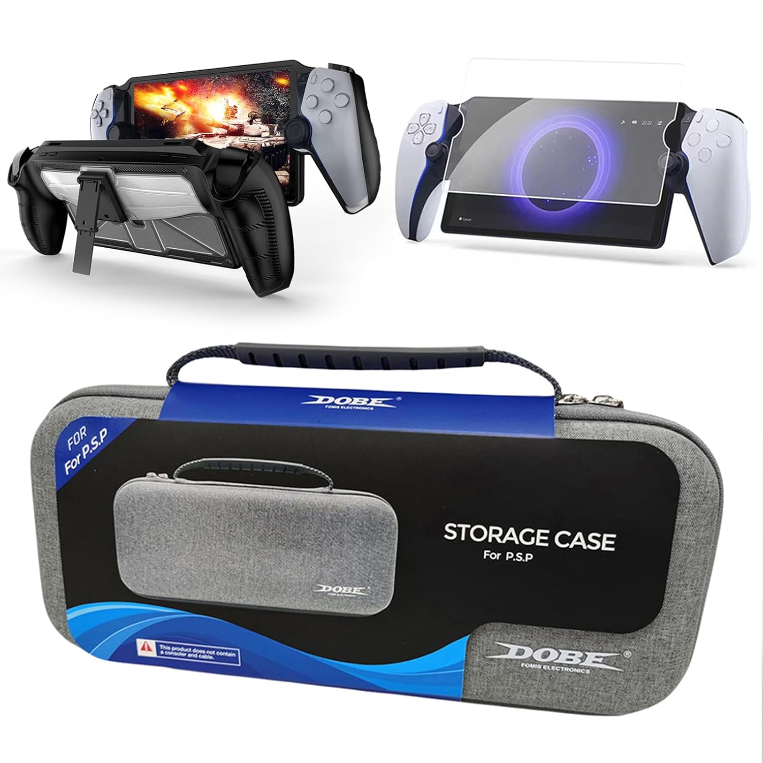 Amazon.com: PlayStation Accessories Set for PS5 Portal, Carry Travel ...