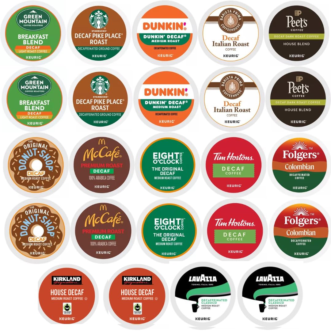 Snapklik.com : Decaf K-cups Coffee Pods Variety Sampler Includes ...