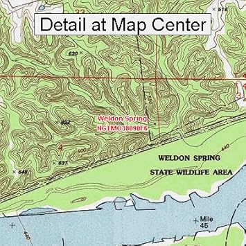 Amazon.com : USGS Topographic Quadrangle Map - Weldon Spring, Missouri ...