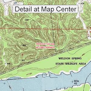 Amazon.com : USGS Topographic Quadrangle Map - Weldon Spring, Missouri ...