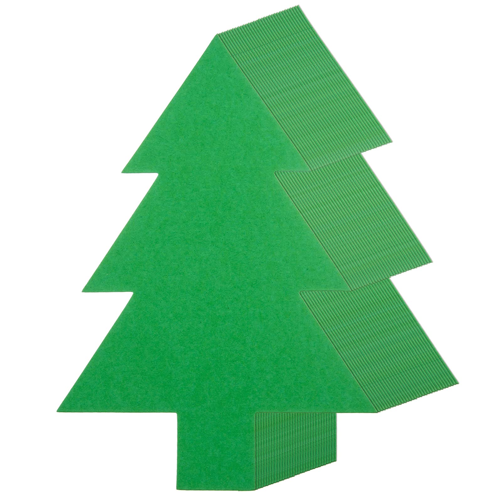 Amazon.com: 72 Pcs Large Christmas Tree Shape Cutouts Paper Christmas ...
