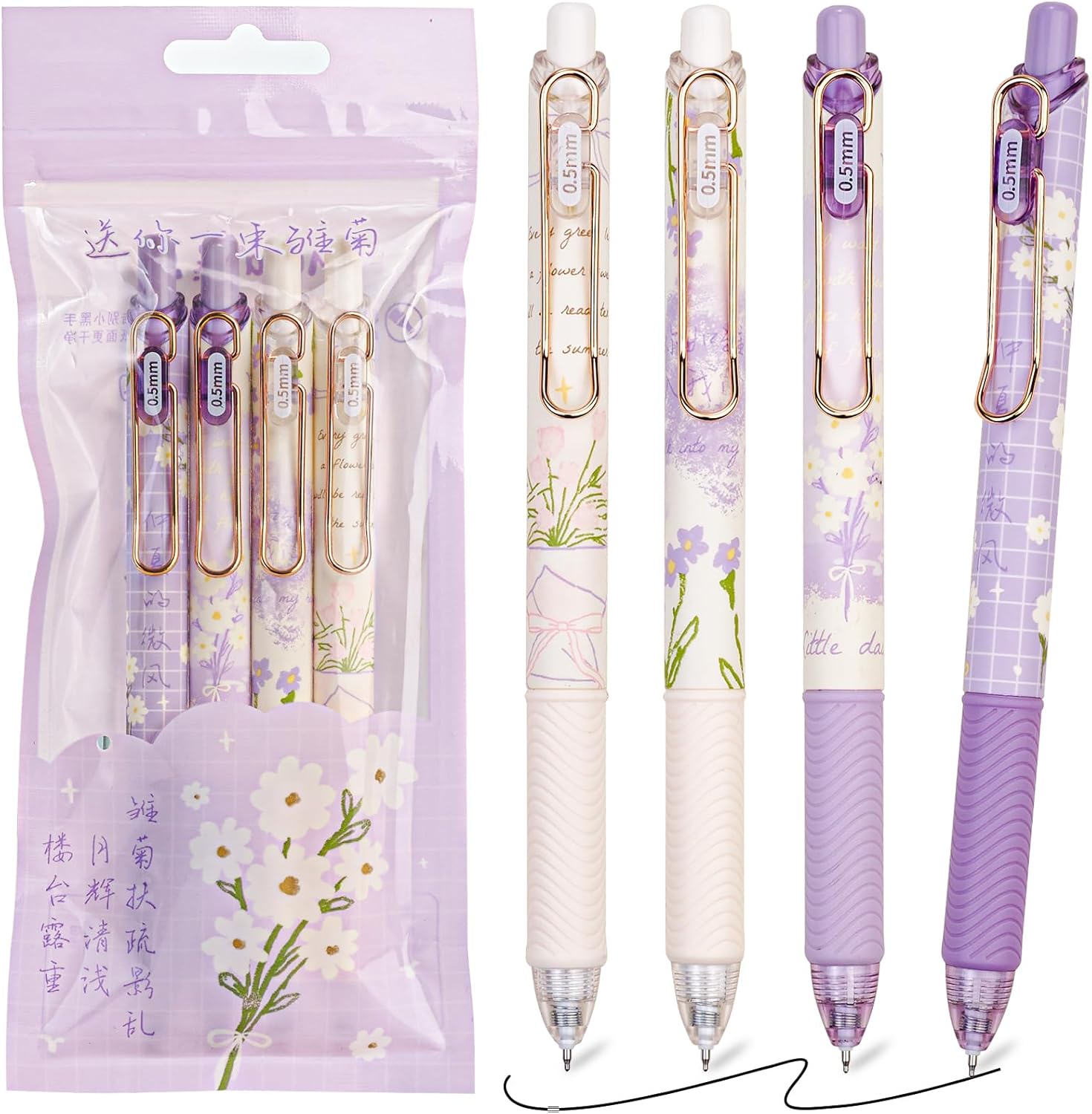 Amazon.com: PenMont Black Gel Ink Smooth Writing Pens, 0.5 mm Fine ...