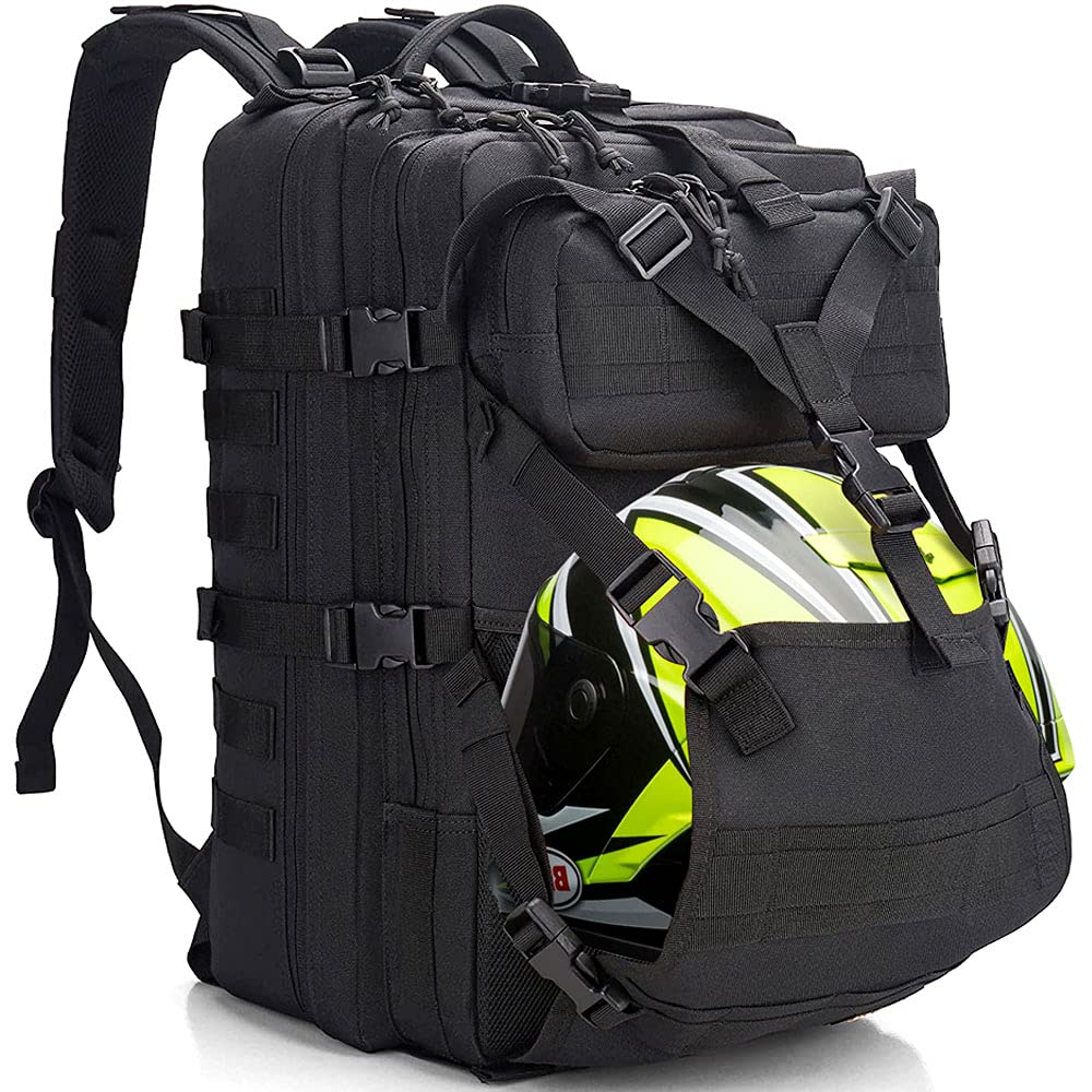 Motorcycle Helmet Backpack for Men, Backpack with Hard Hat Helmet ...