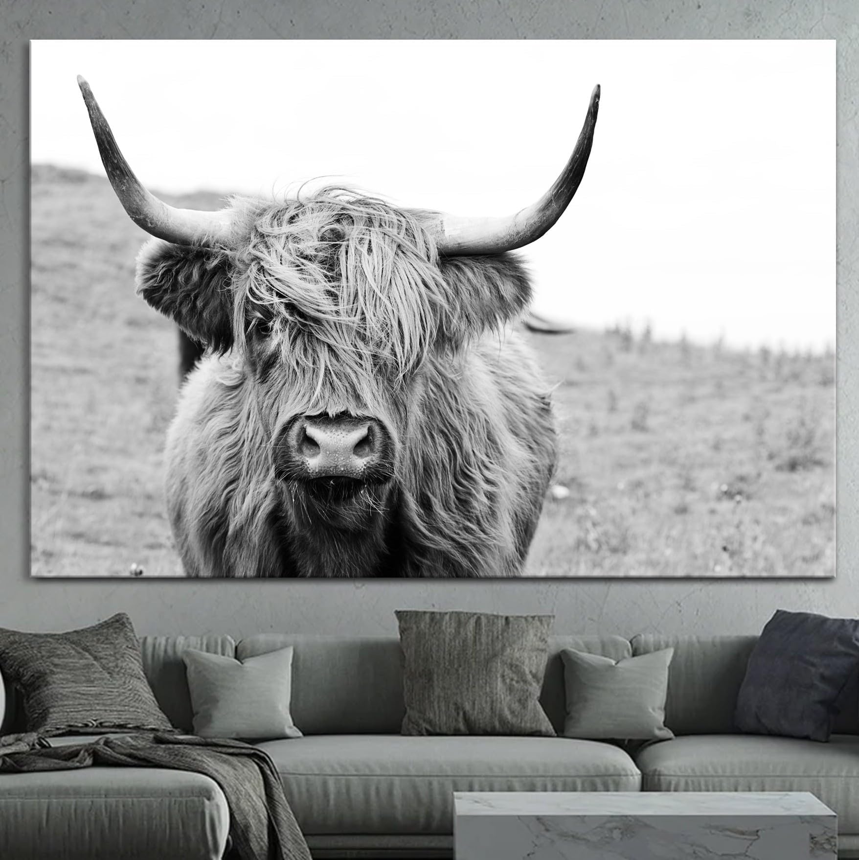 Amazon.com: TAILORED CANVASES Cattle Ranch Sign Canvas - Cow Wall Art ...