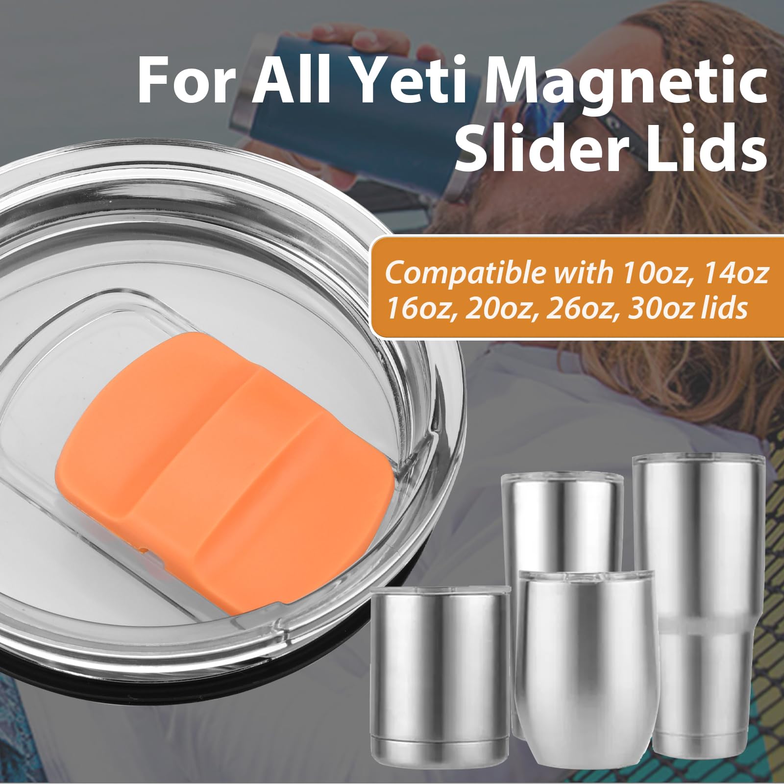 Snapklik.com : Magnetic Slider Replacement For Yeti, 3 Pcs Lid Slider ...