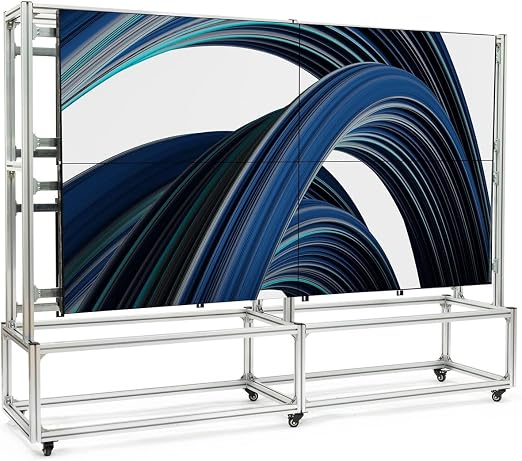 Amazon.com: Displays2go Video Wall Stand for (8) 49" - 55" TV Screens ...