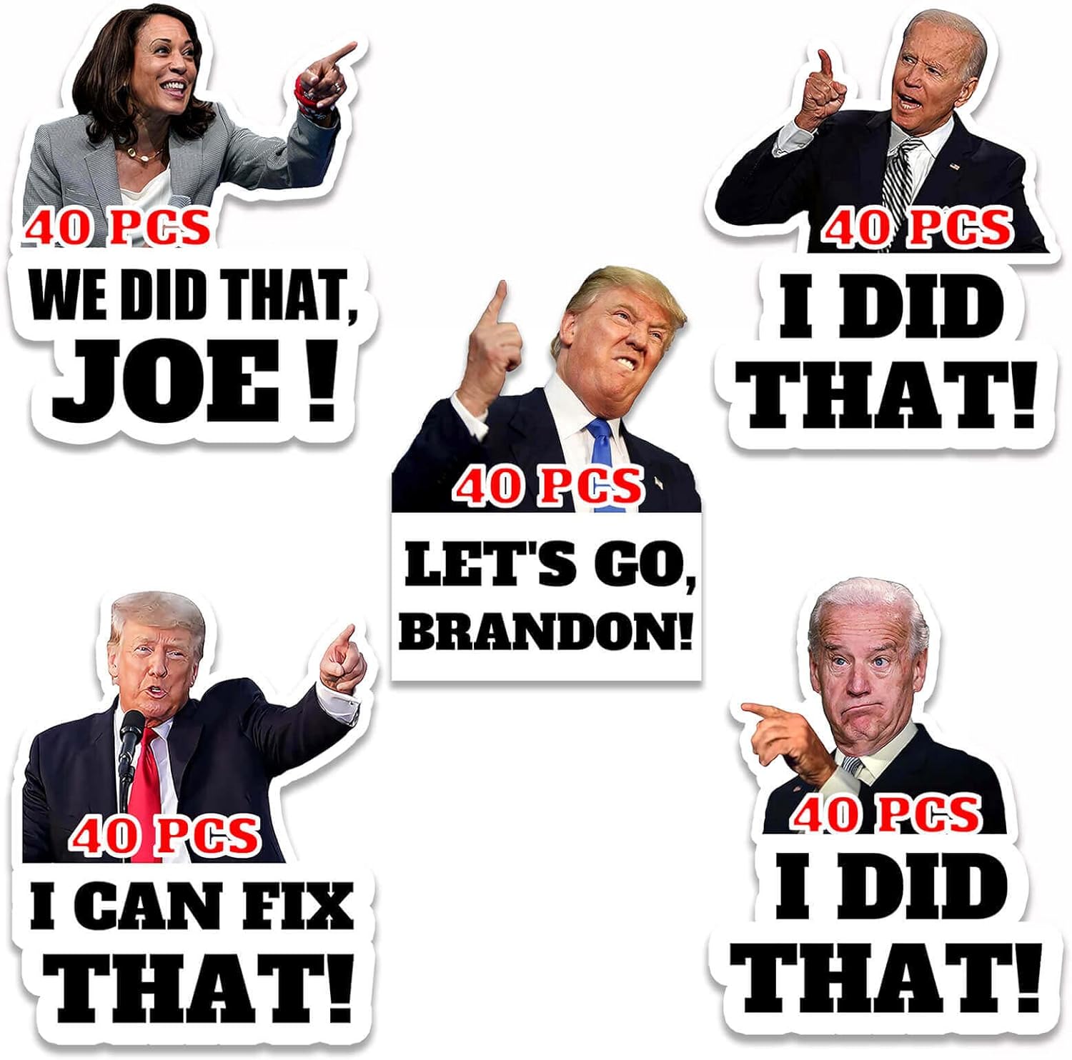 Amazon.com: 200 Pcs I Did That Biden Stickers, Joe Biden Funny Stickers ...