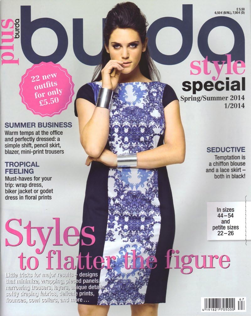 Amazon.com: Burda Plus Pattern Magazine Spring/Summer 2014 Sewing ...