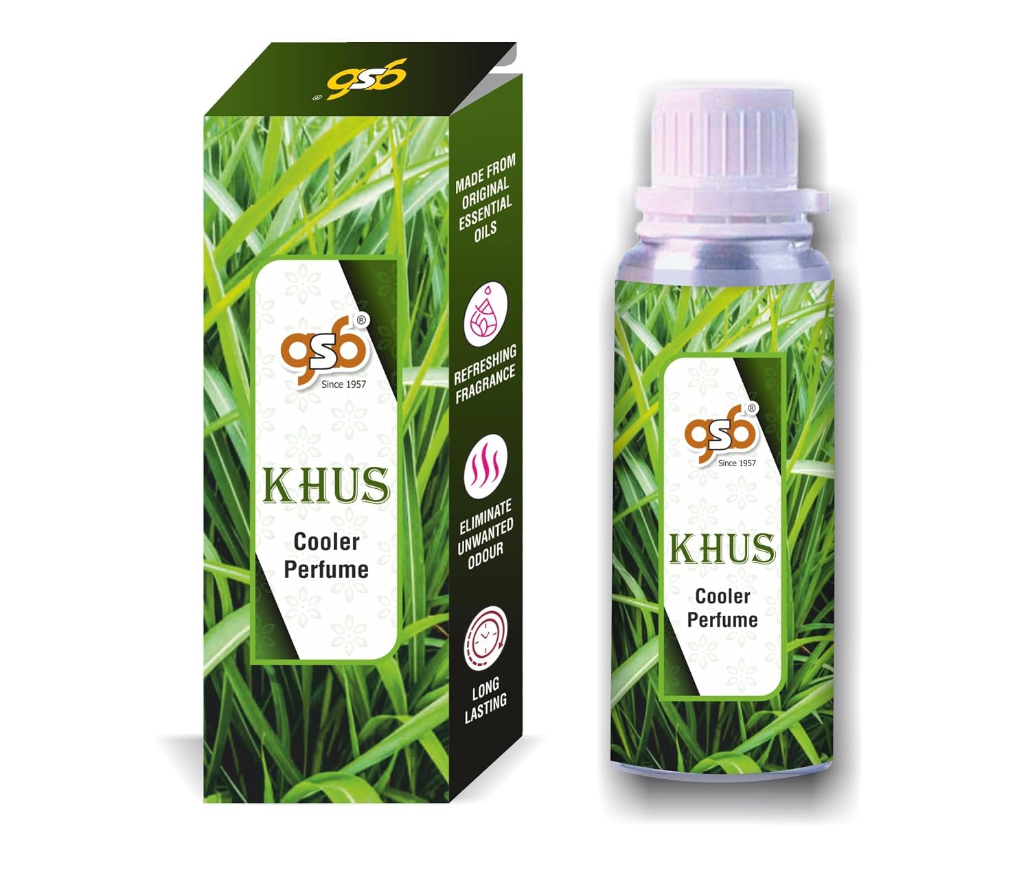 Buy Gandhi Sugandh Bhandar Khus Cooler Perfume, Long Lasting, Alcohol ...