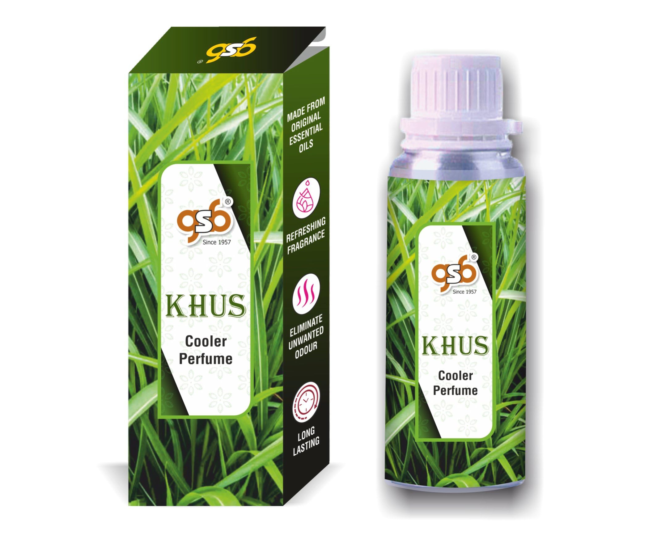 Buy Gandhi Sugandh Bhandar Khus Cooler Perfume, Long Lasting, Alcohol ...