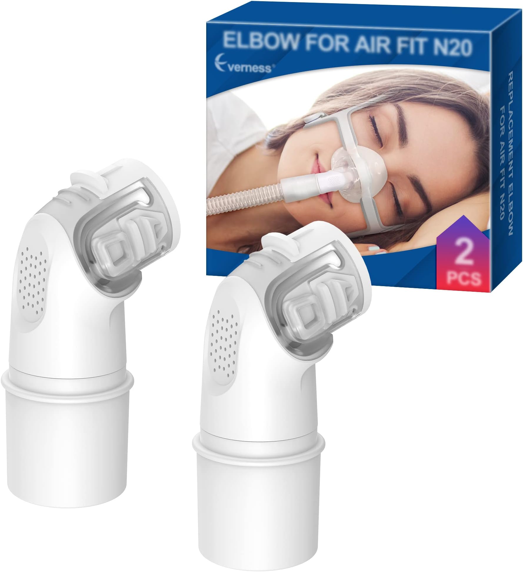 Amazon.com: Everness 2 Packs Replacement Elbow Compatible with Airfit ...