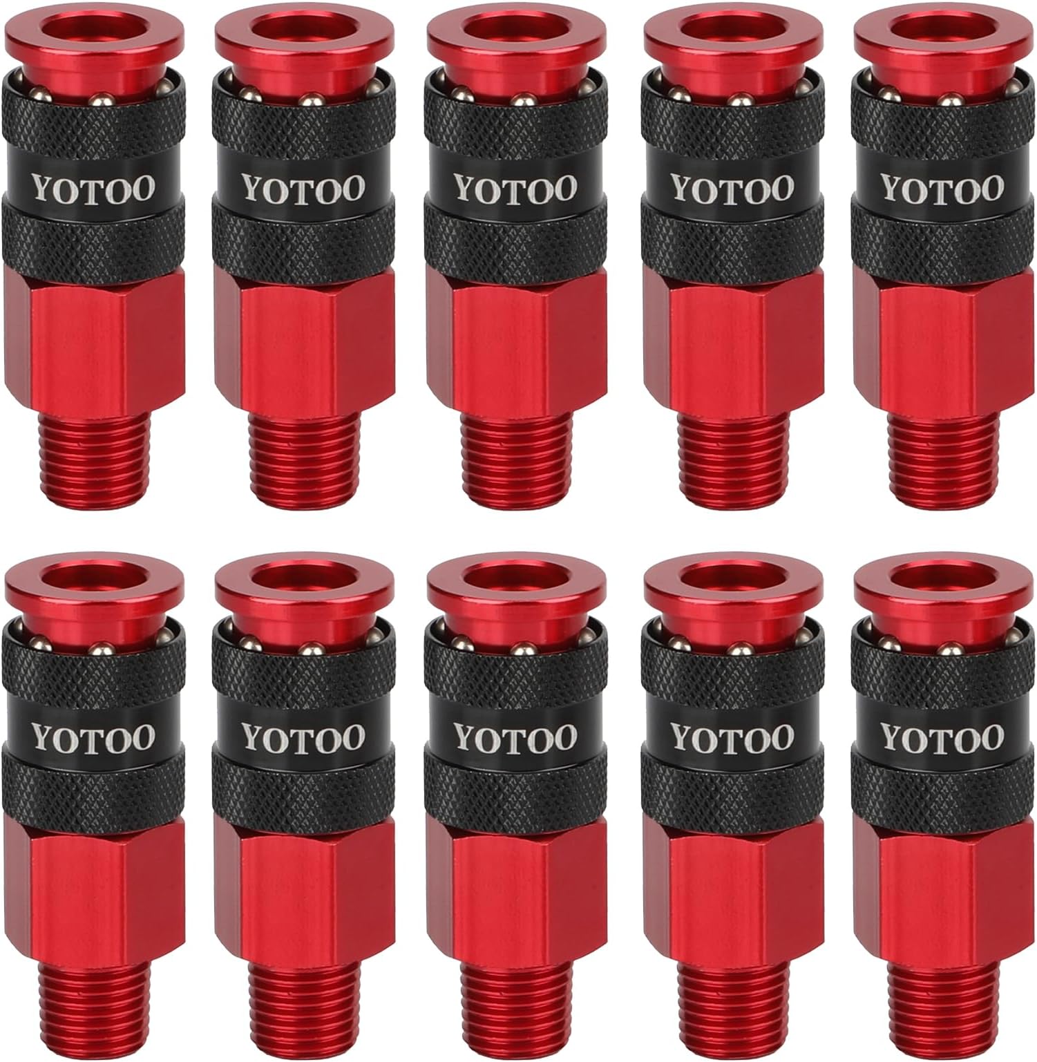 Amazon.com: YOTOO 12 Piece Industrial I/M Type Air Plug Set with 1/4 ...