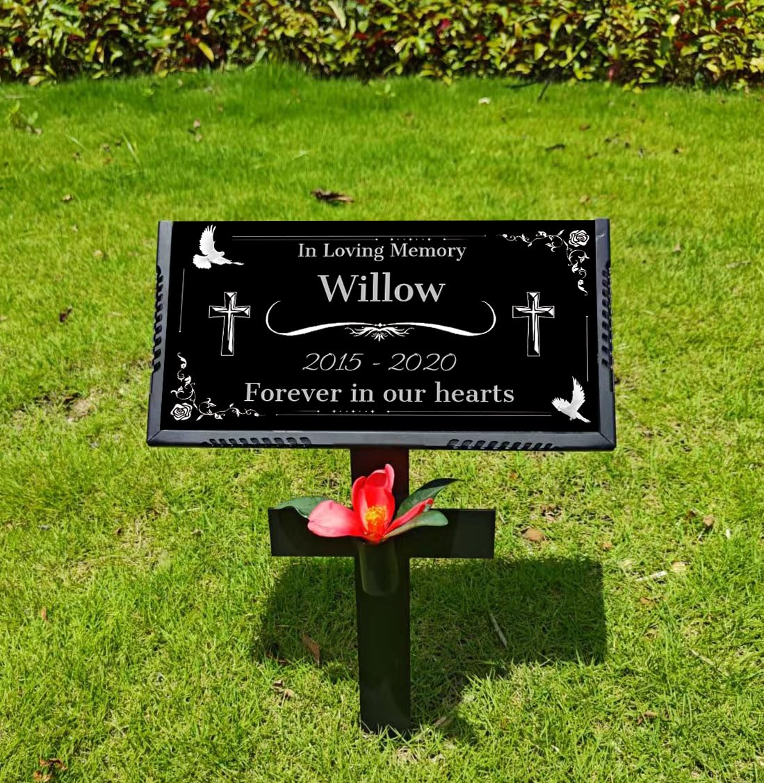 Amazon.com: Personalized Headstone with Photo, Memorial Stone ...