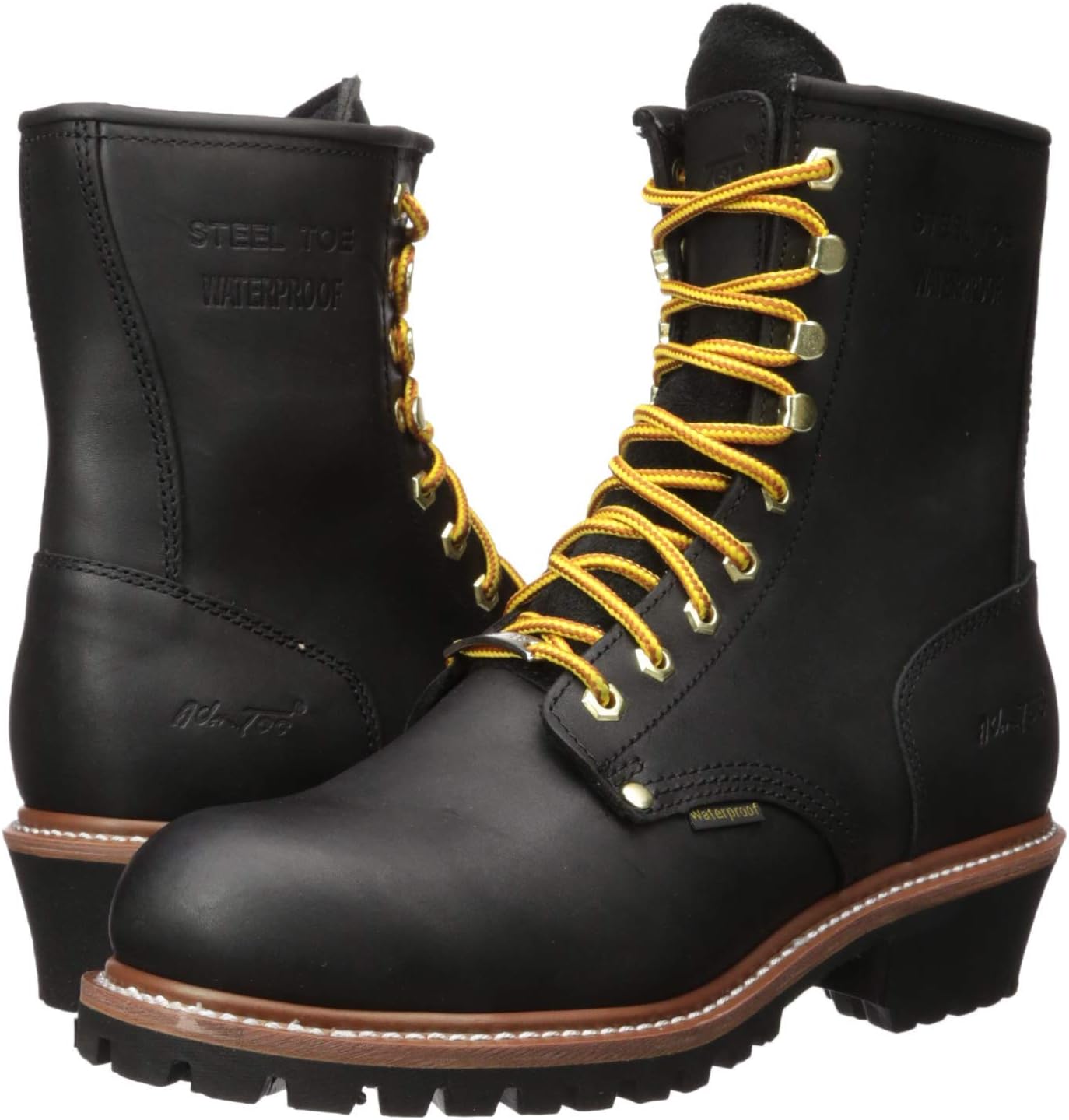 Ad Tec Botas de leñador Zapatos de trabajo duraderos, suela de lengüeta ...