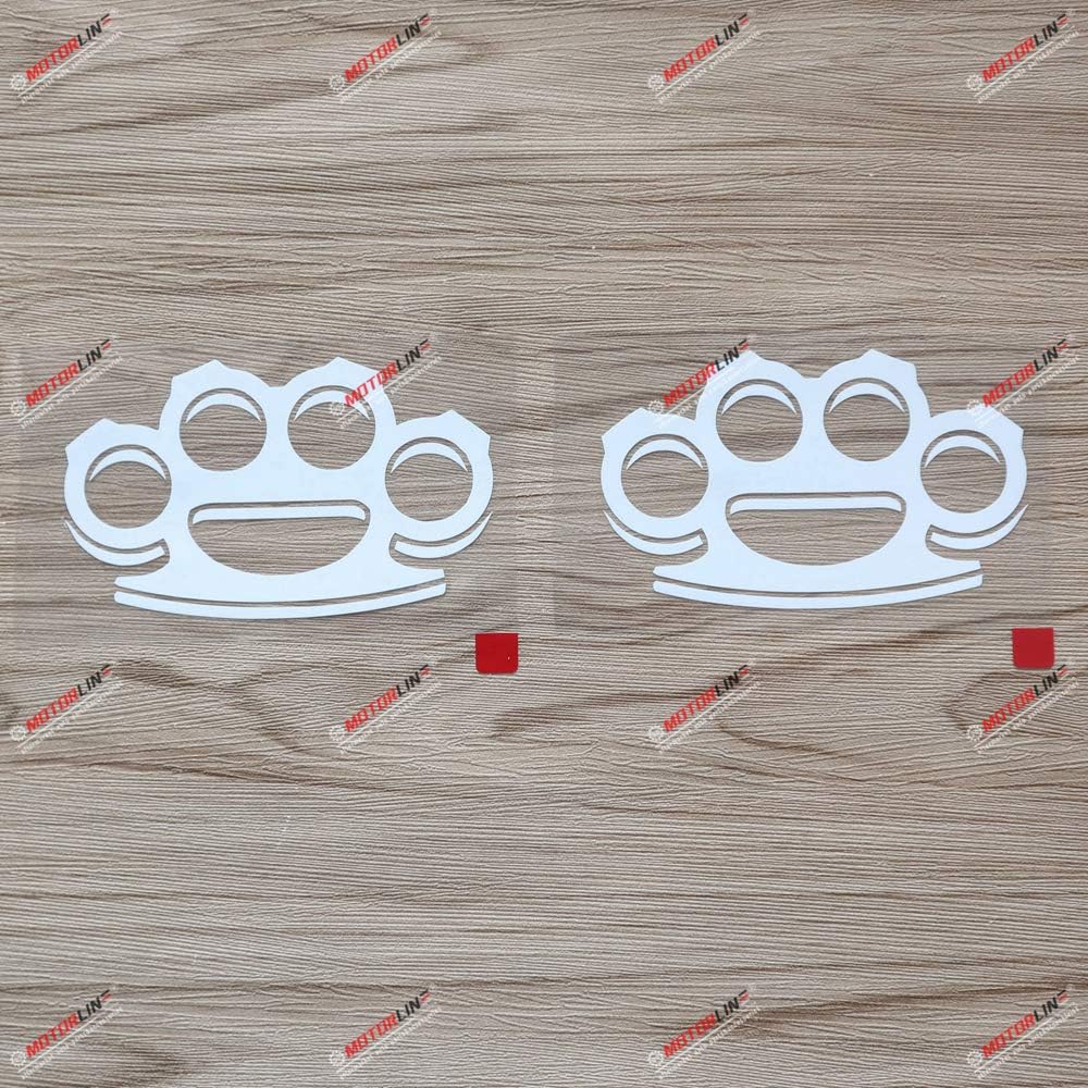 Amazon.com: 2X White 4 Inches Brass Knuckles knucks knucklebusters ...