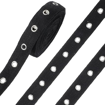 Amazon.com: 6.5 Yards Cotton Grommet Tape Eyelet Tape 1 inch Wide ...