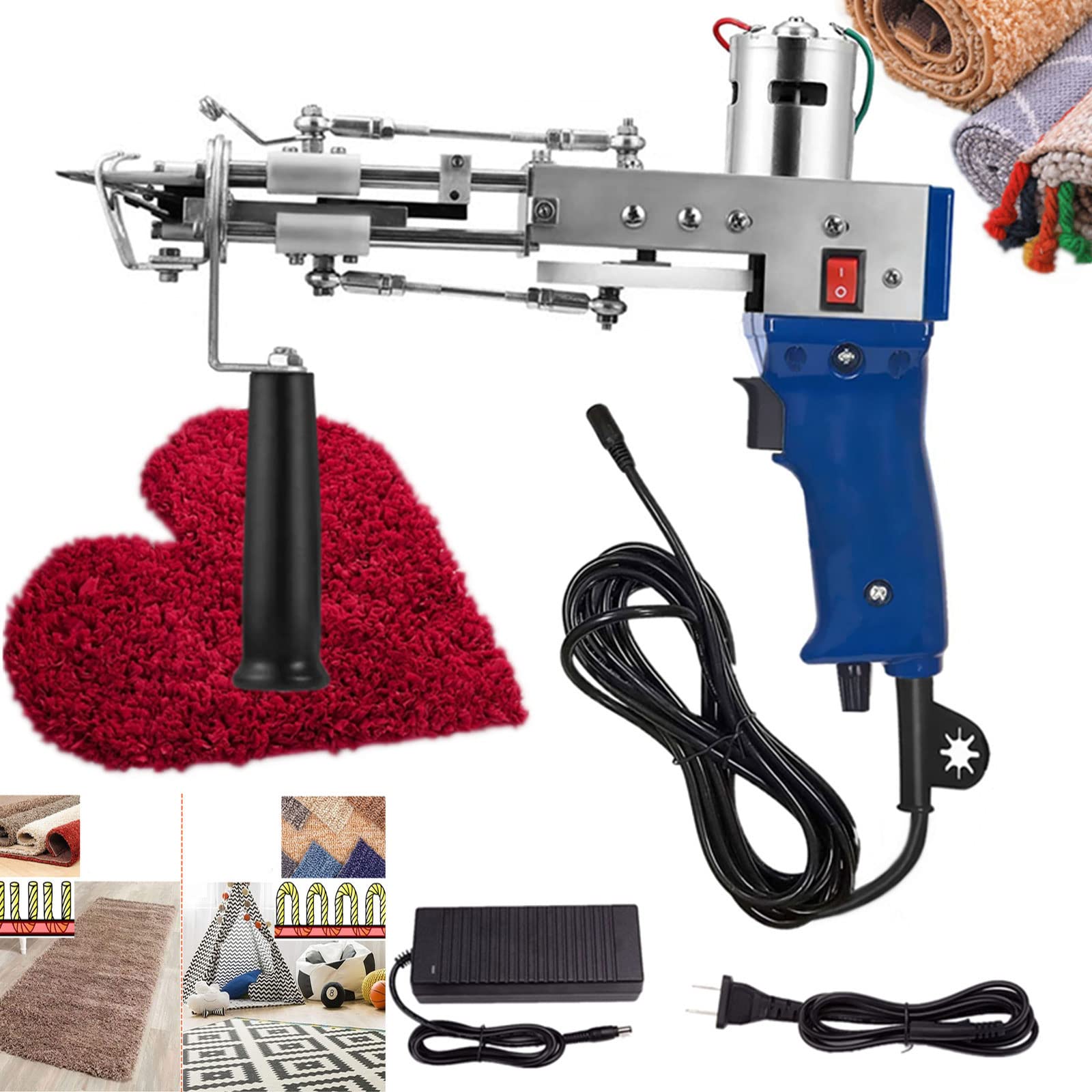 Buy RJCKCC Tufting Rug Tufting Kit Carpet Weaving Machine Cut Pile ...