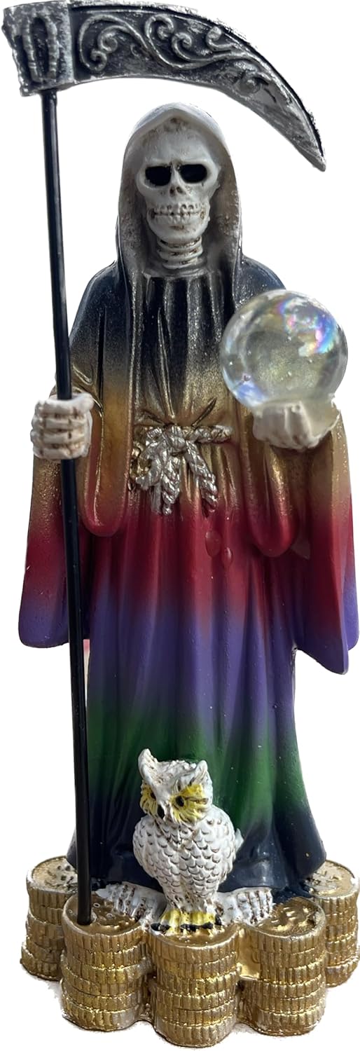 Amazon.com: Moviebros Santa Muerte 7 Colores 5" Inch Tall Statue Holy ...