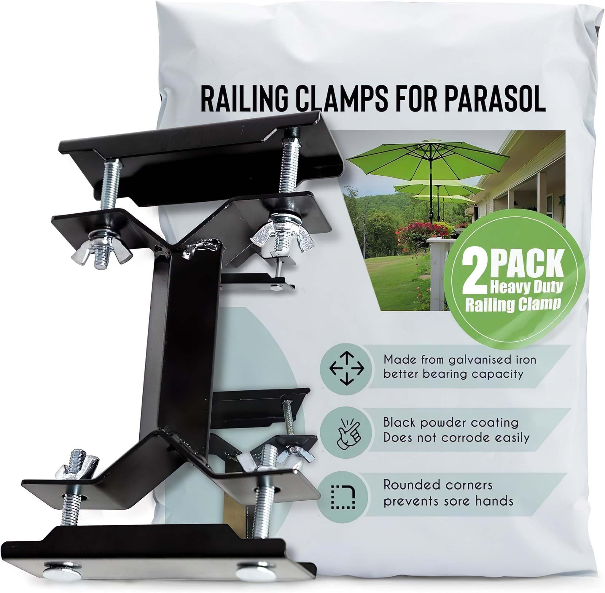 Amazon.com : Dunzy 20 Pack Deck Torch Clamp Mounting Part Porch Rail ...