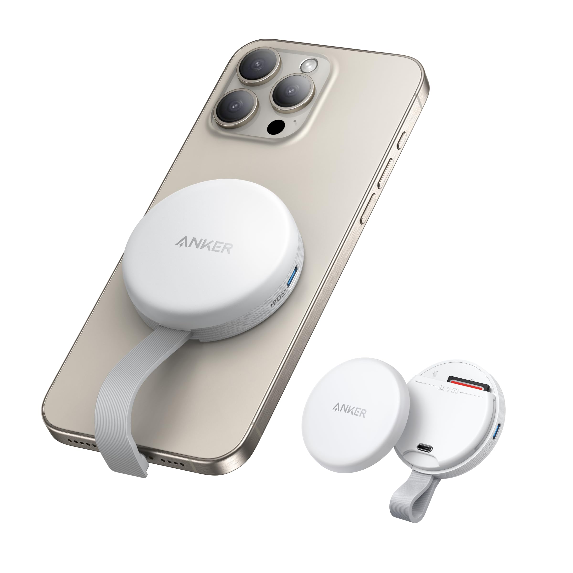 Amazon.com: Anker MagGo USB-C Adapter, SD Card Reader for iPhone 16 ...