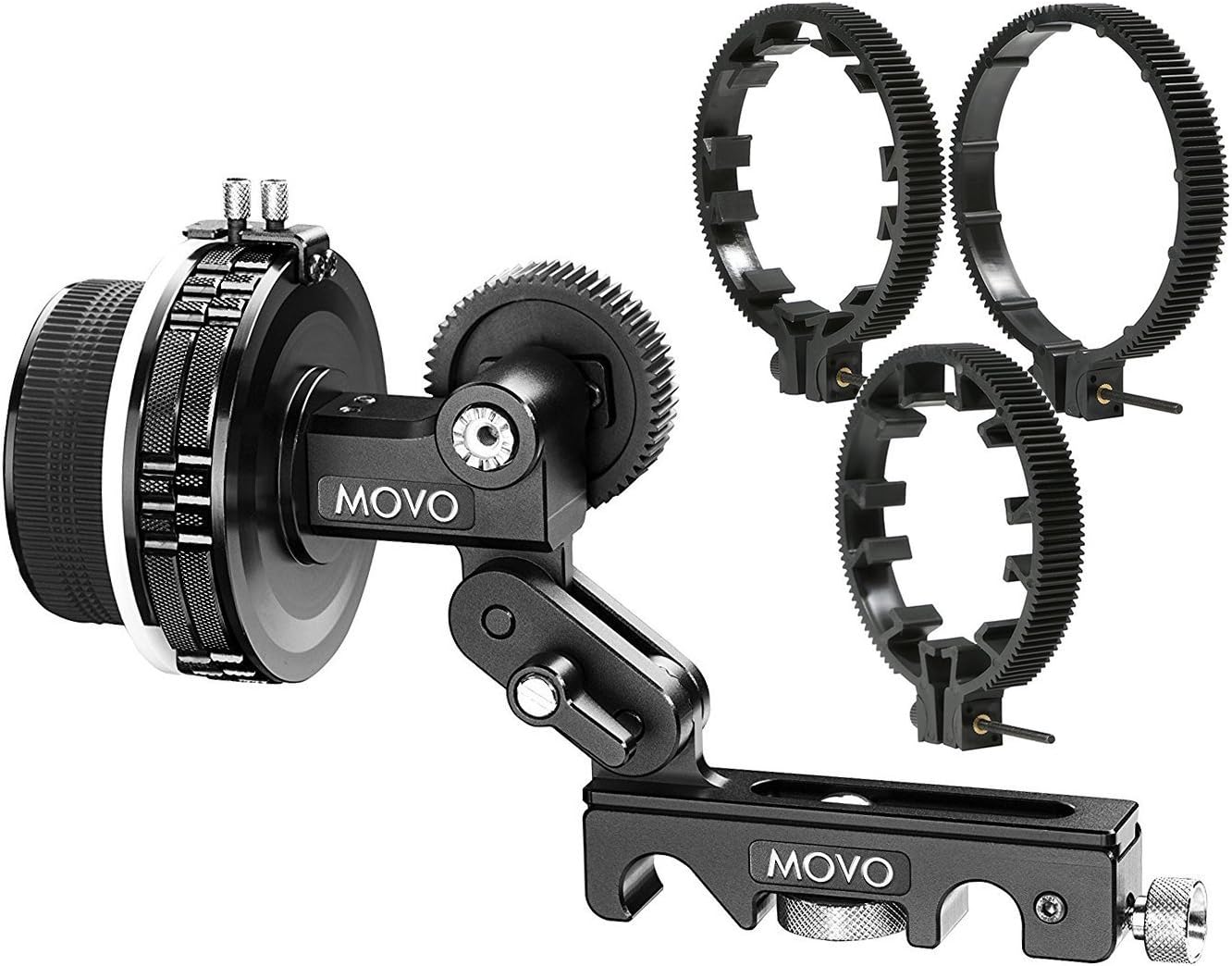 Movo F2X Precision Follow Focus System with Hard Stops & 66mm, 77mm ...