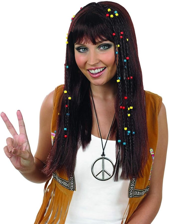 Amazon.com: fun shack Hippie Wig Braided Black Wig Accessories ...