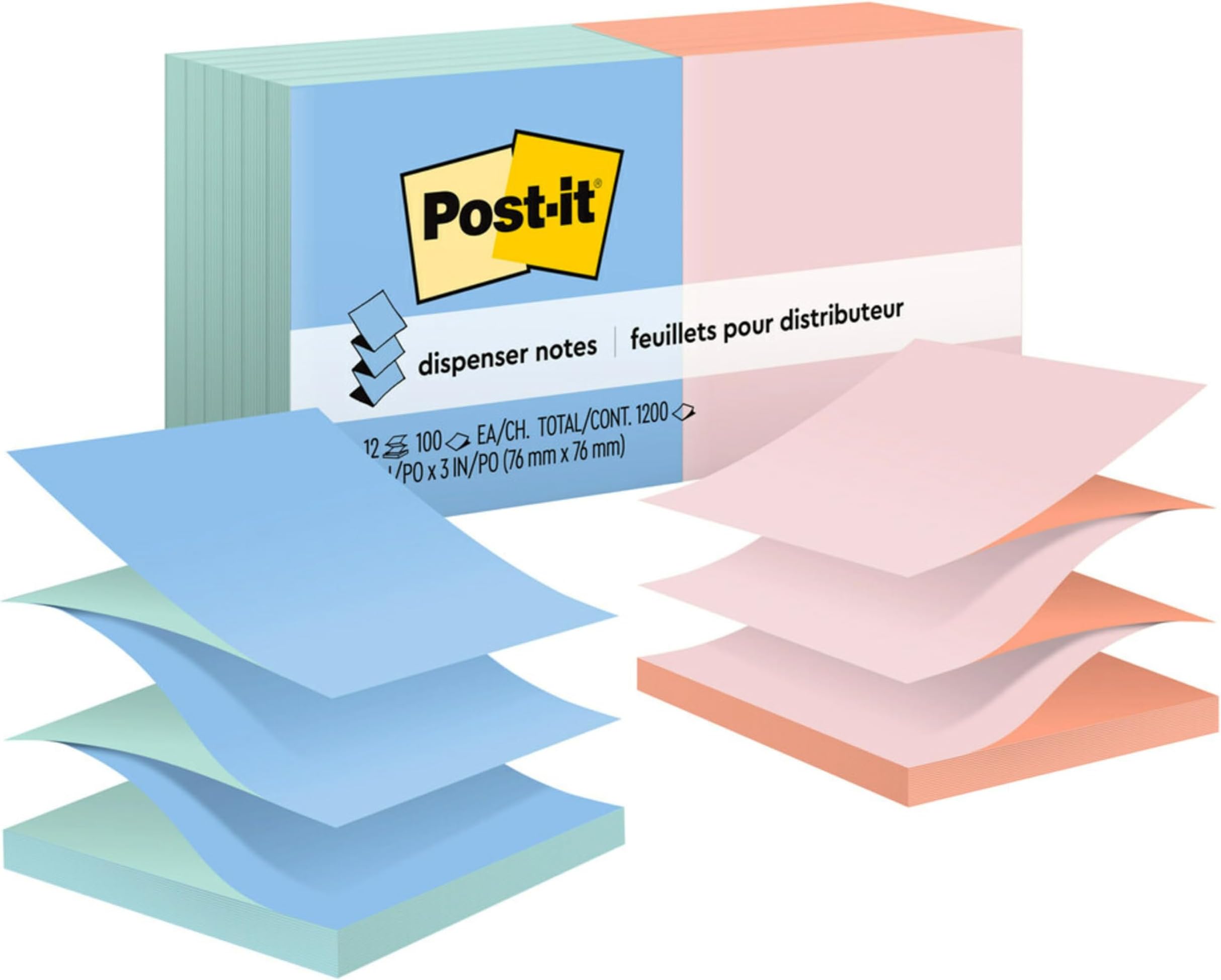 Amazon.com : Post-it Pop-up Notes R330AP - POP-UP REFILLS, 3 X 3, THREE ...