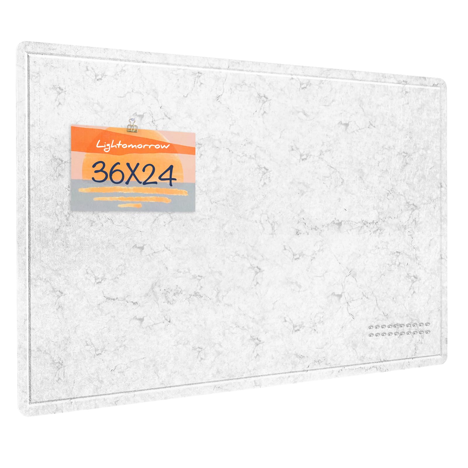 Amazon.com : Bulletin Board, 36 x 24 inches Felt Board - Decorative Pin ...